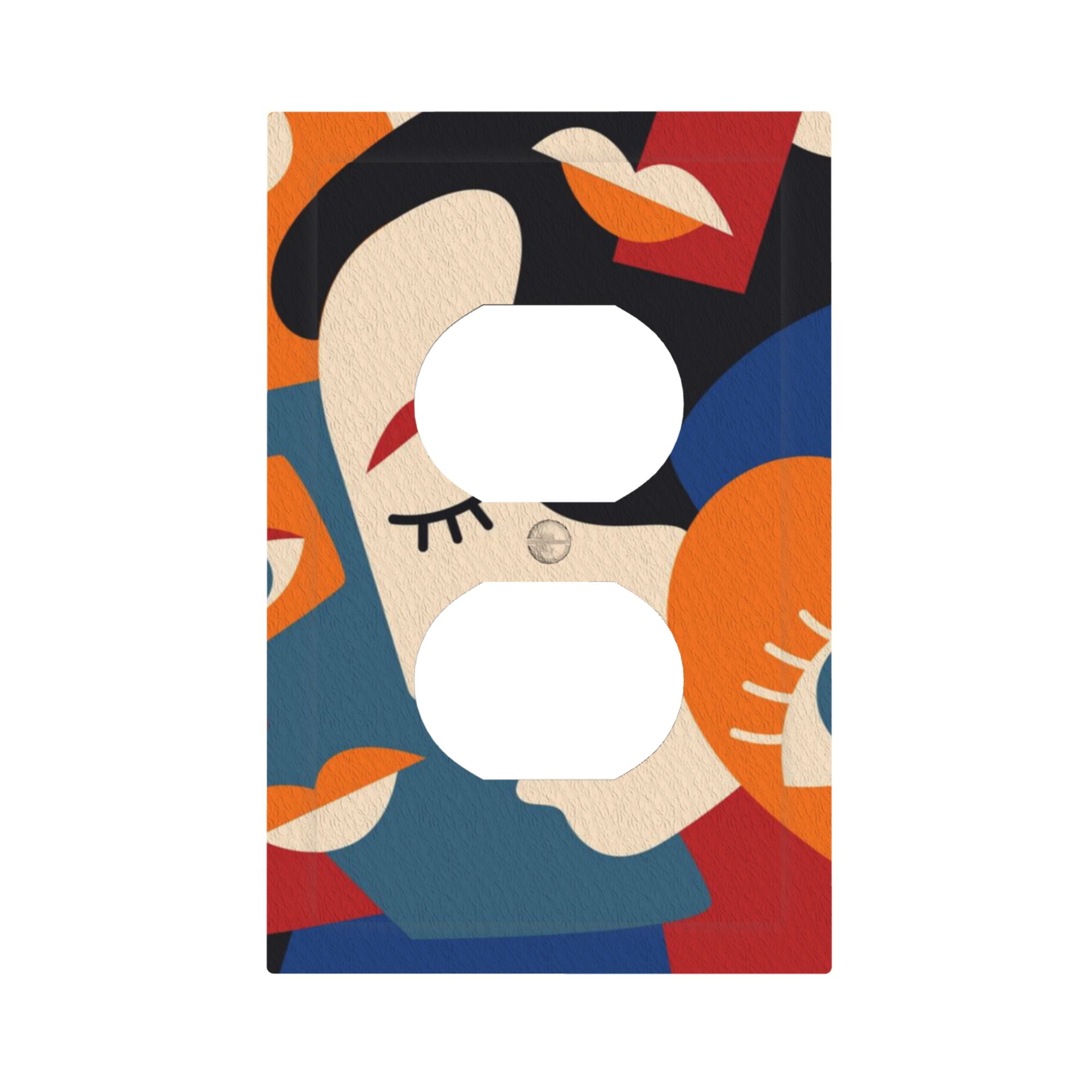 ZICANCN Outlet Covers Wall Plate, Mask Abstract Line Art Light Switch ...