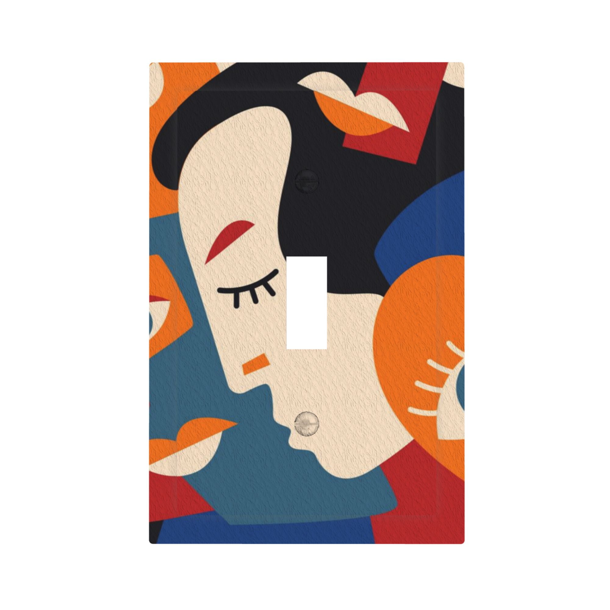 ZICANCN Outlet Covers Wall Plate, Mask Abstract Line Art Light Switch ...