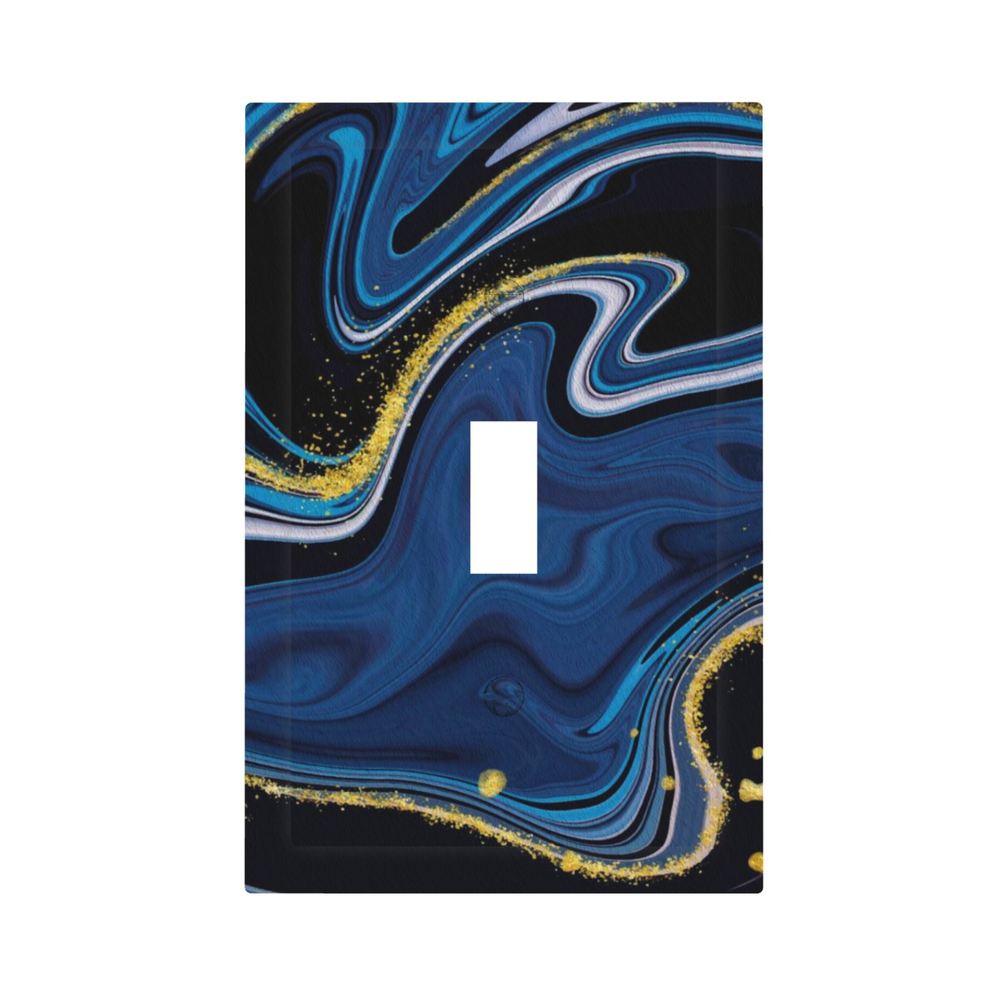 ZICANCN Outlet Covers Wall Plate, Minimal Modern Golden Foil Light ...