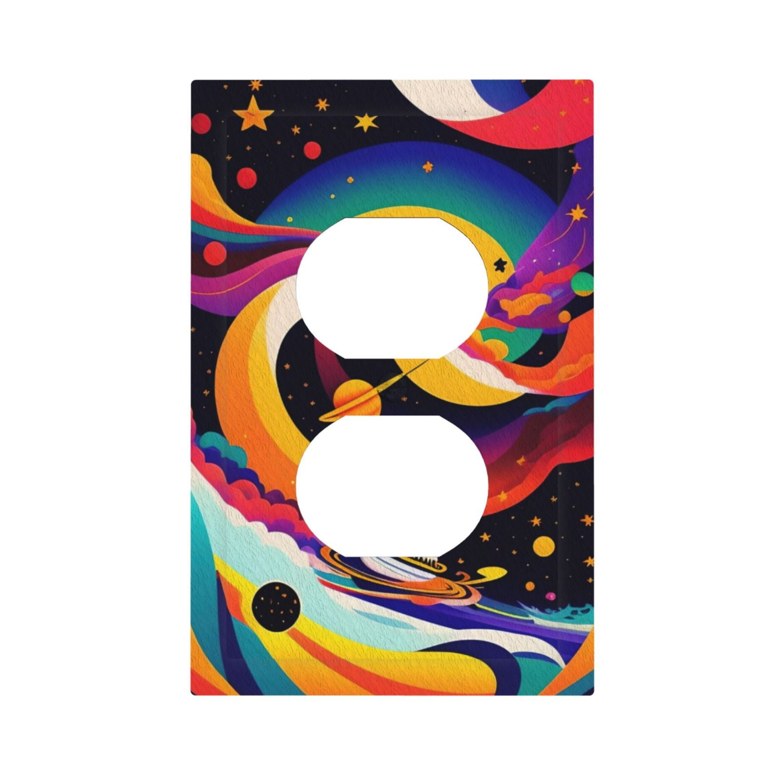 ZICANCN Outlet Covers Wall Plate, Moon Art Design Light Switch Cover ...