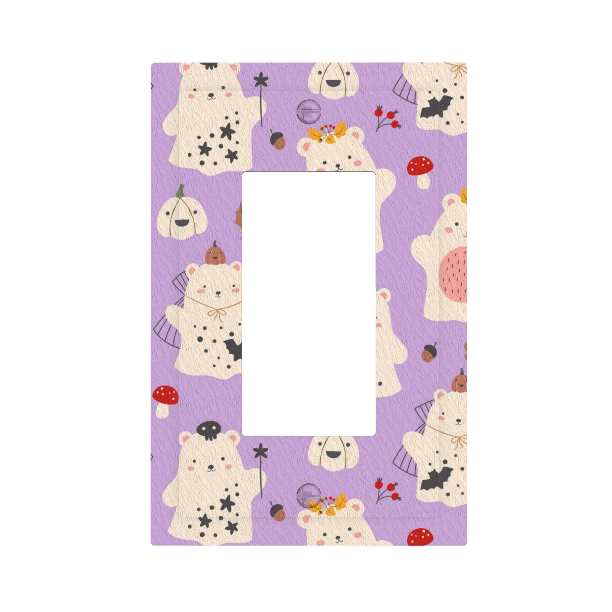 ZICANCN Outlet Covers Wall Plate, Muertos Cute Halloween Creepy Light ...