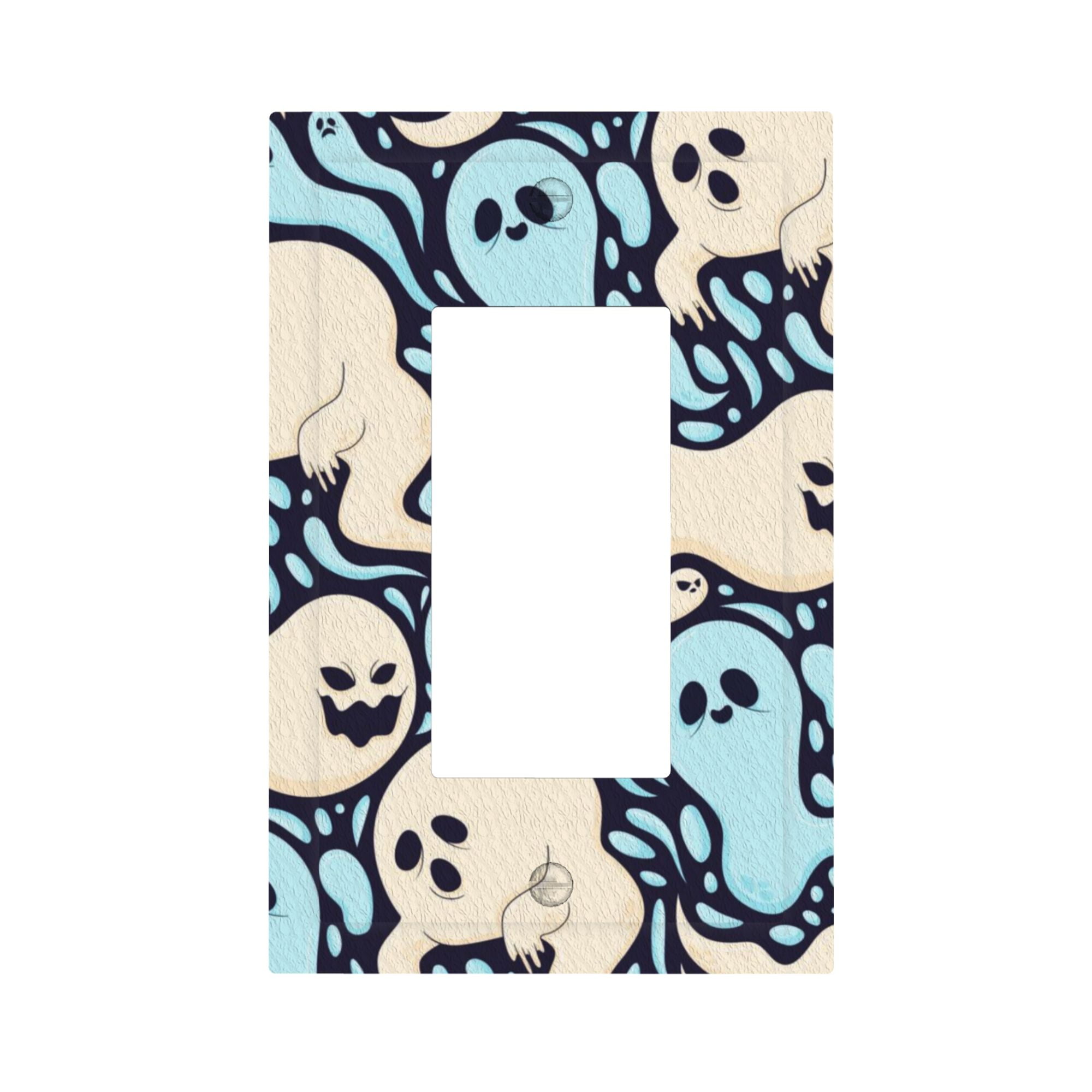 ZICANCN Outlet Covers Wall Plate, Night Event Ghost Spooky Light Switch ...