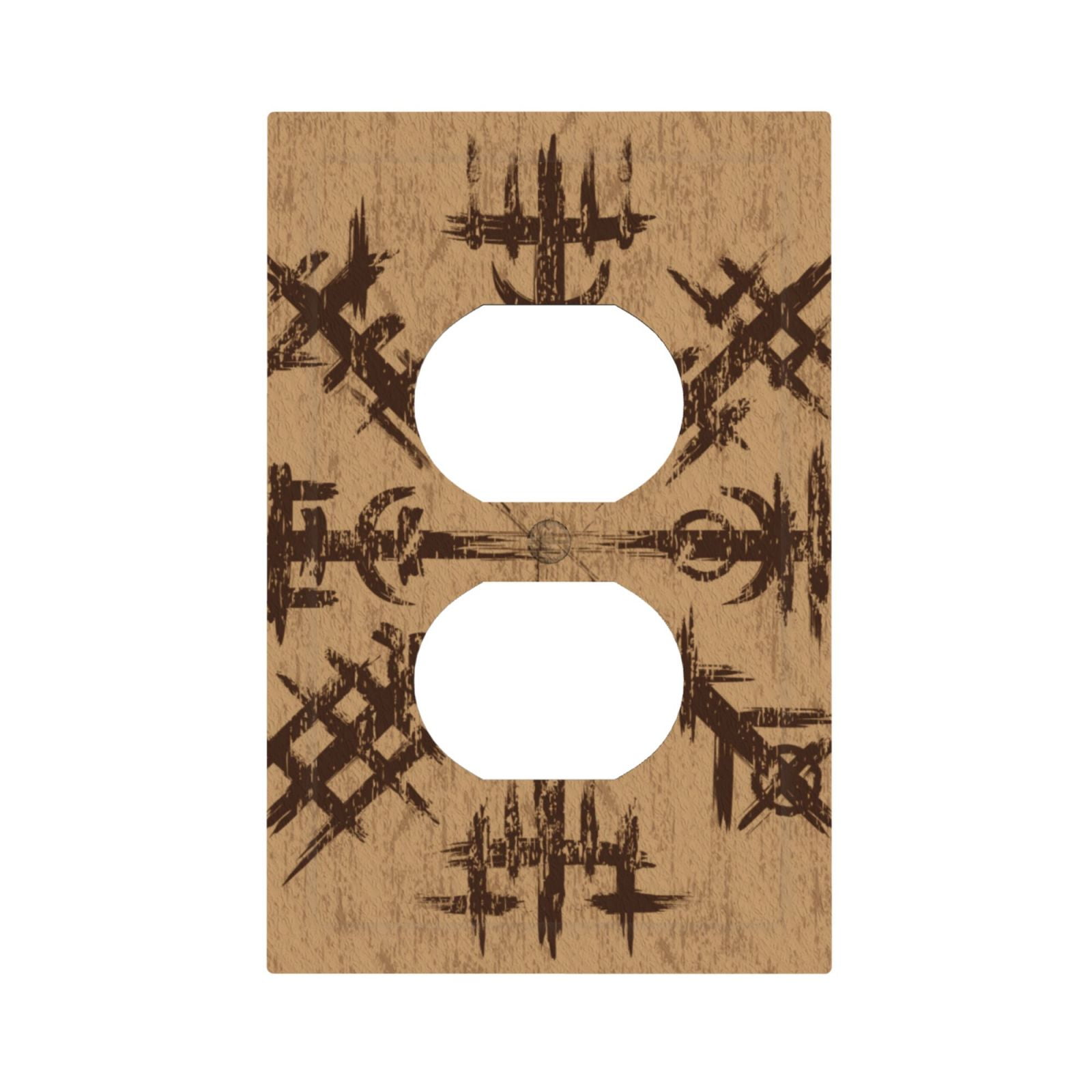 ZICANCN Outlet Covers Wall Plate, Norse Viking Brown Grunge Light ...