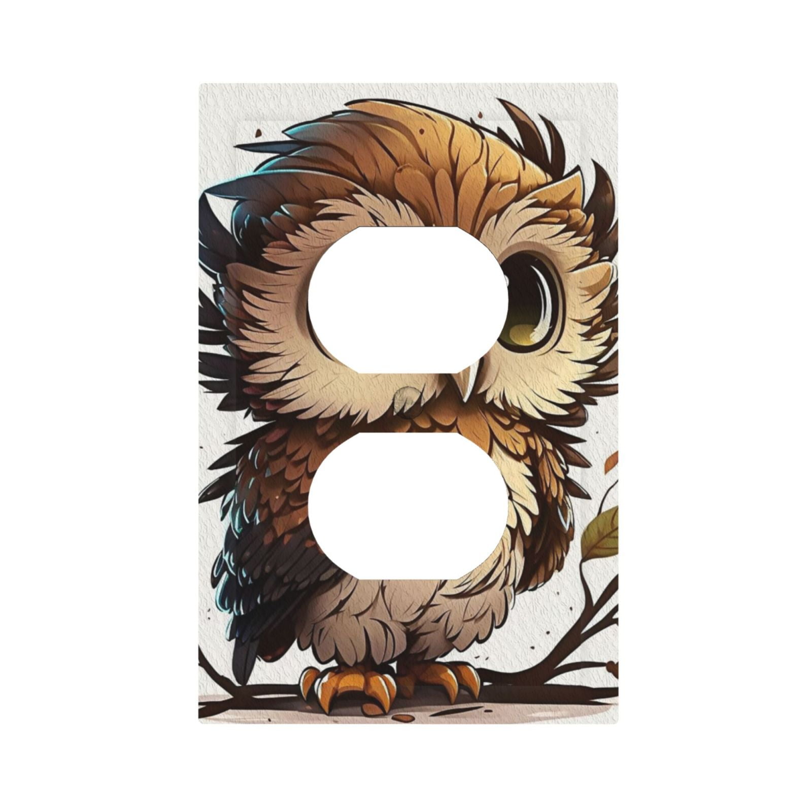 ZICANCN Outlet Covers Wall Plate, Owl Bird Tree Light Switch Cover ...