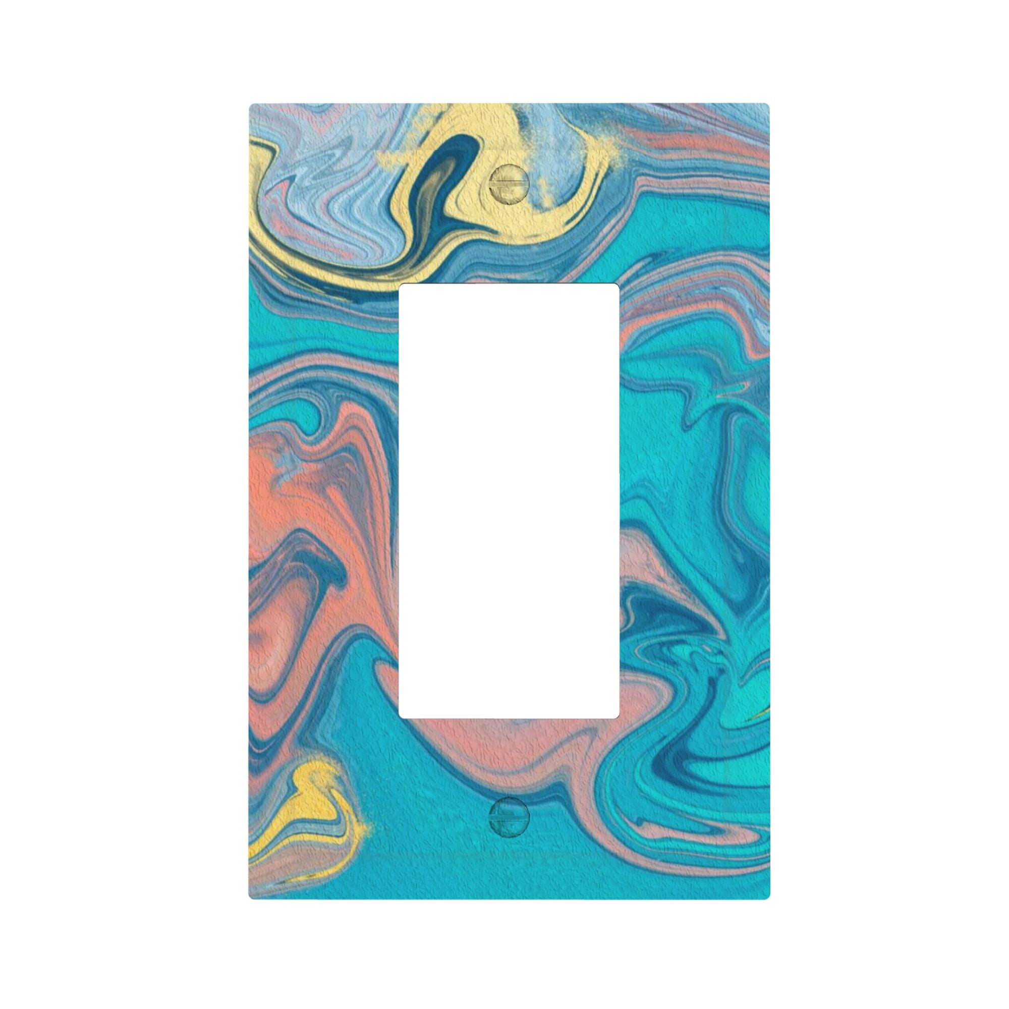 ZICANCN Outlet Covers Wall Plate, Pastel Liquid Fashion Aesthetic Light ...