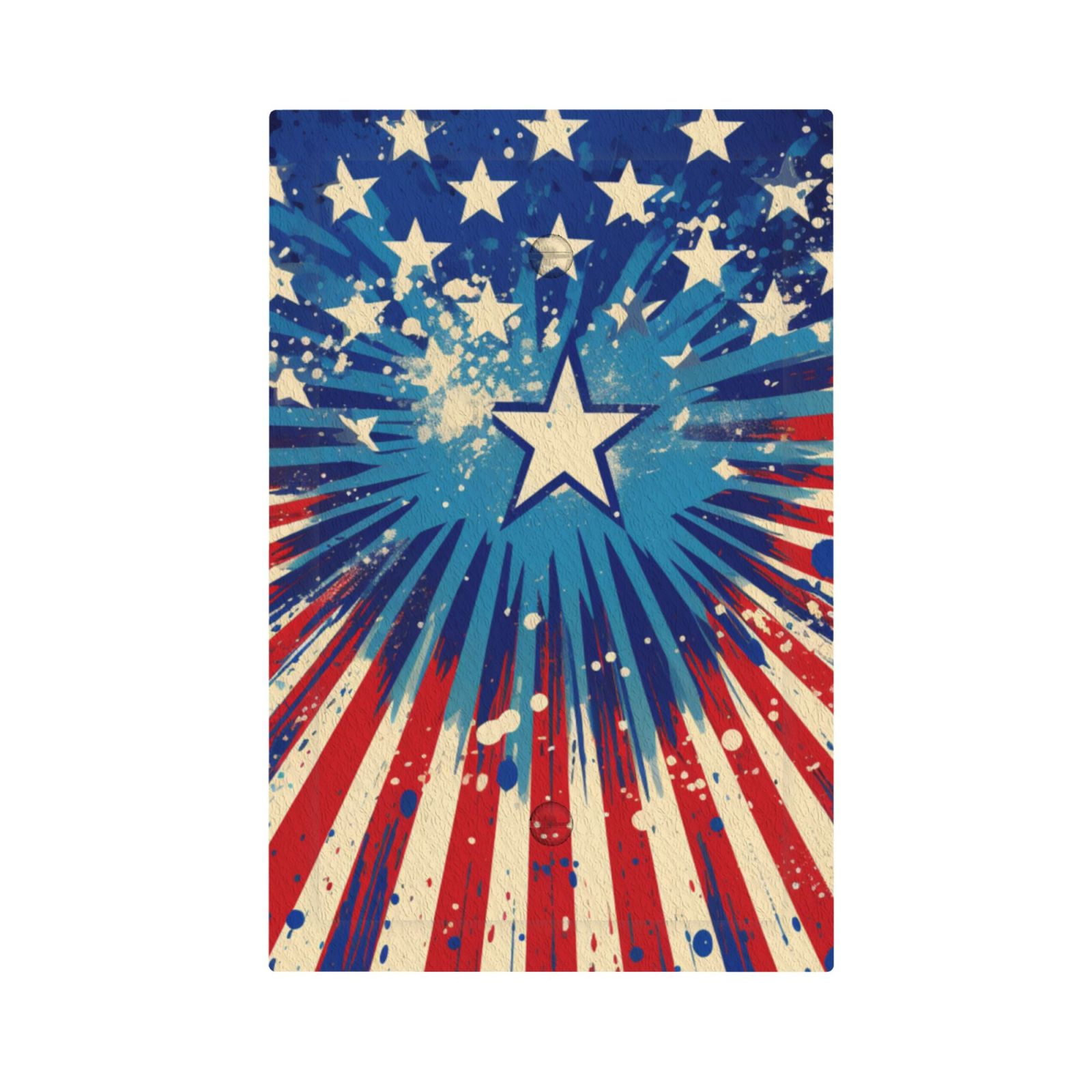 ZICANCN Outlet Covers Wall Plate, Patriotic American Star Red Stripes ...