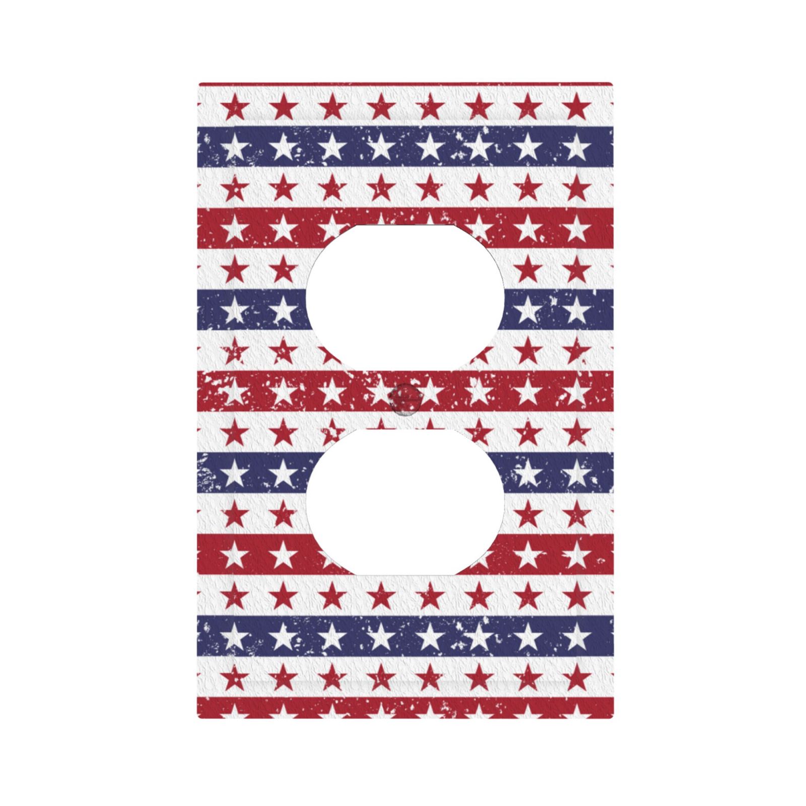 ZICANCN Outlet Covers Wall Plate, Patriotic Red White Stars Light ...