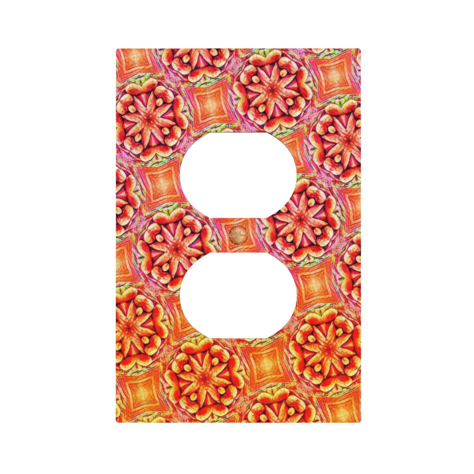 ZICANCN Outlet Covers Wall Plate, Pattern Colorful Texture Design Light ...