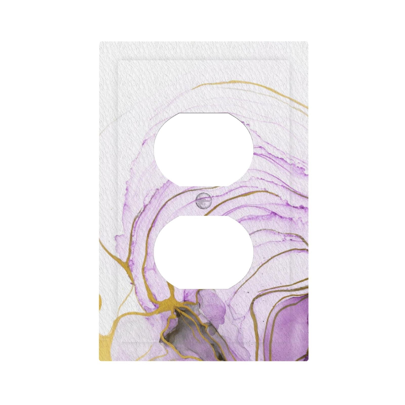 ZICANCN Outlet Covers Wall Plate, Pink Marble Ink Abstract Art Light ...