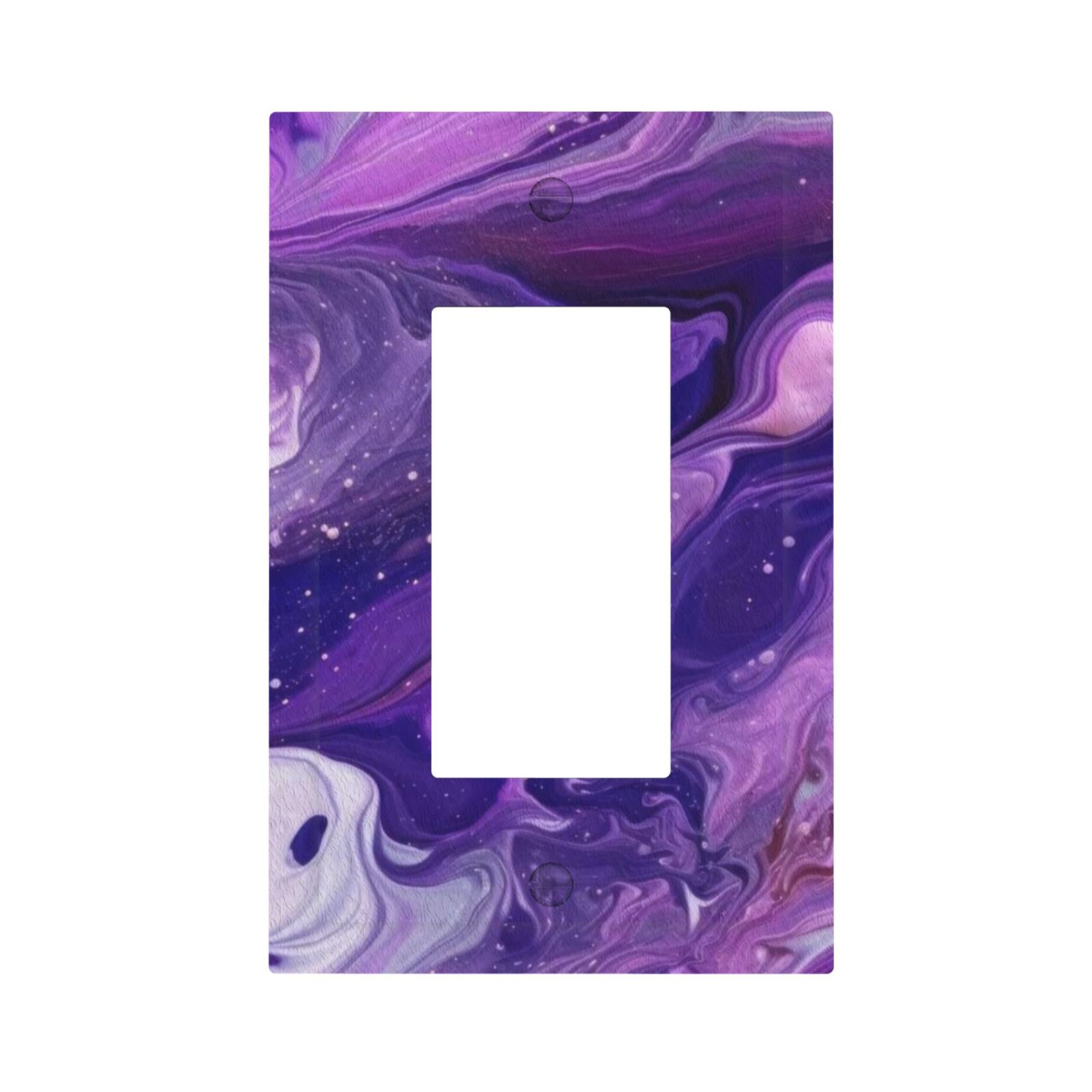 ZICANCN Outlet Covers Wall Plate, Purple Aperture Coloring Light Switch ...