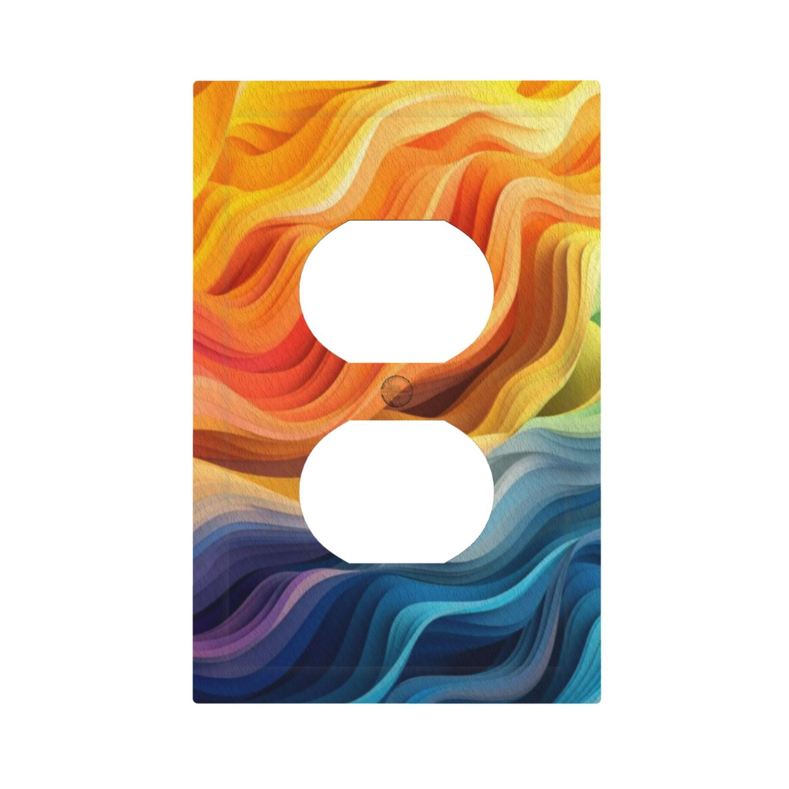 ZICANCN Outlet Covers Wall Plate, Rainbow Colors Background Light ...