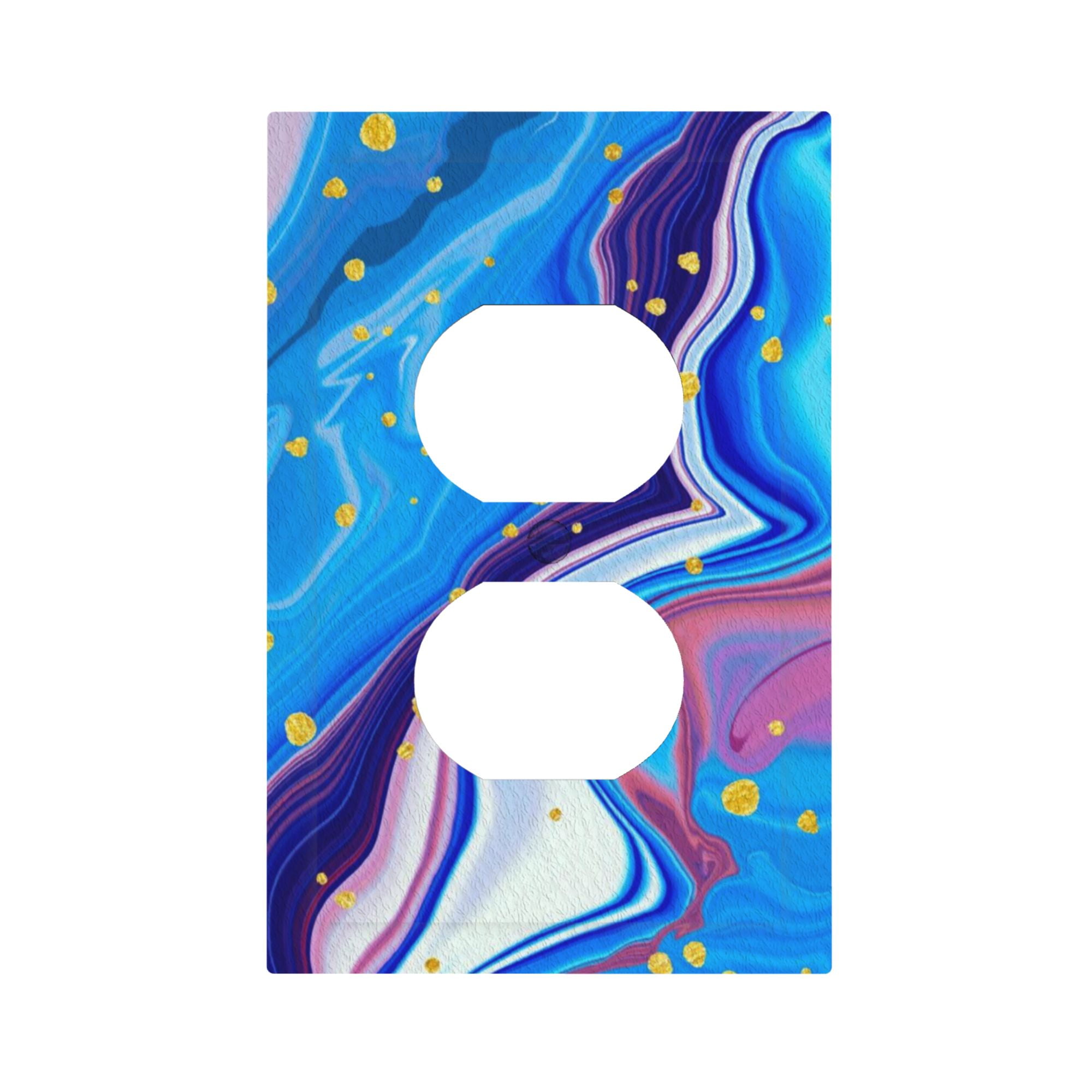 ZICANCN Outlet Covers Wall Plate, Realistic Marble Abstract Art Light ...