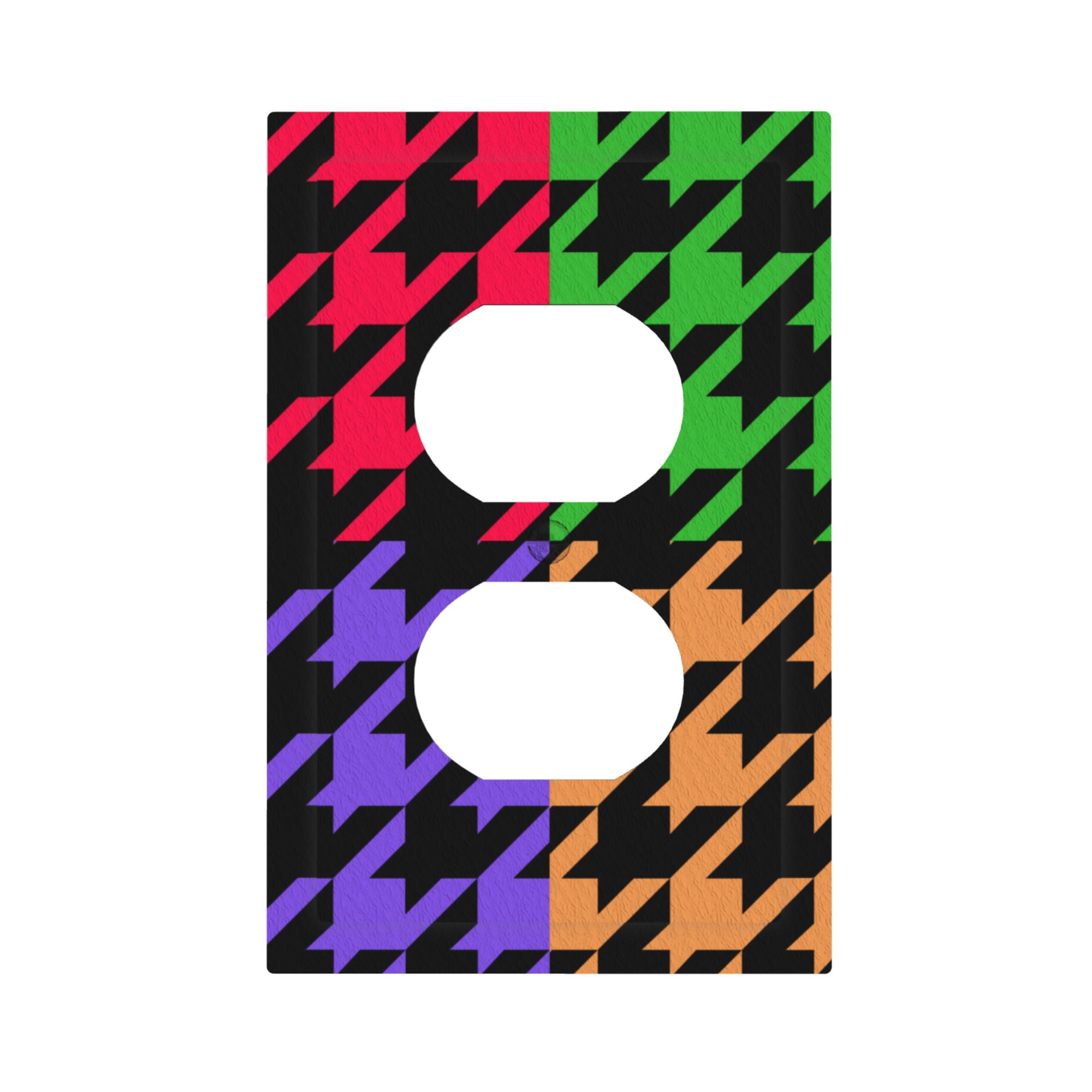 ZICANCN Outlet Covers Wall Plate, Retro Checkered Scottish Houndstooth ...