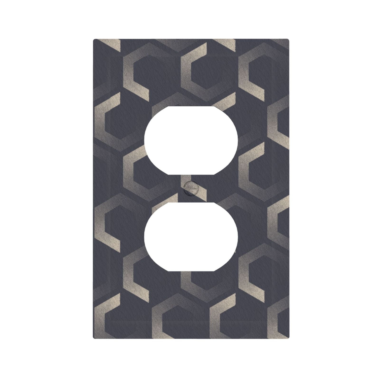 ZICANCN Outlet Covers Wall Plate, Retro Geometric Shapes Light Switch ...