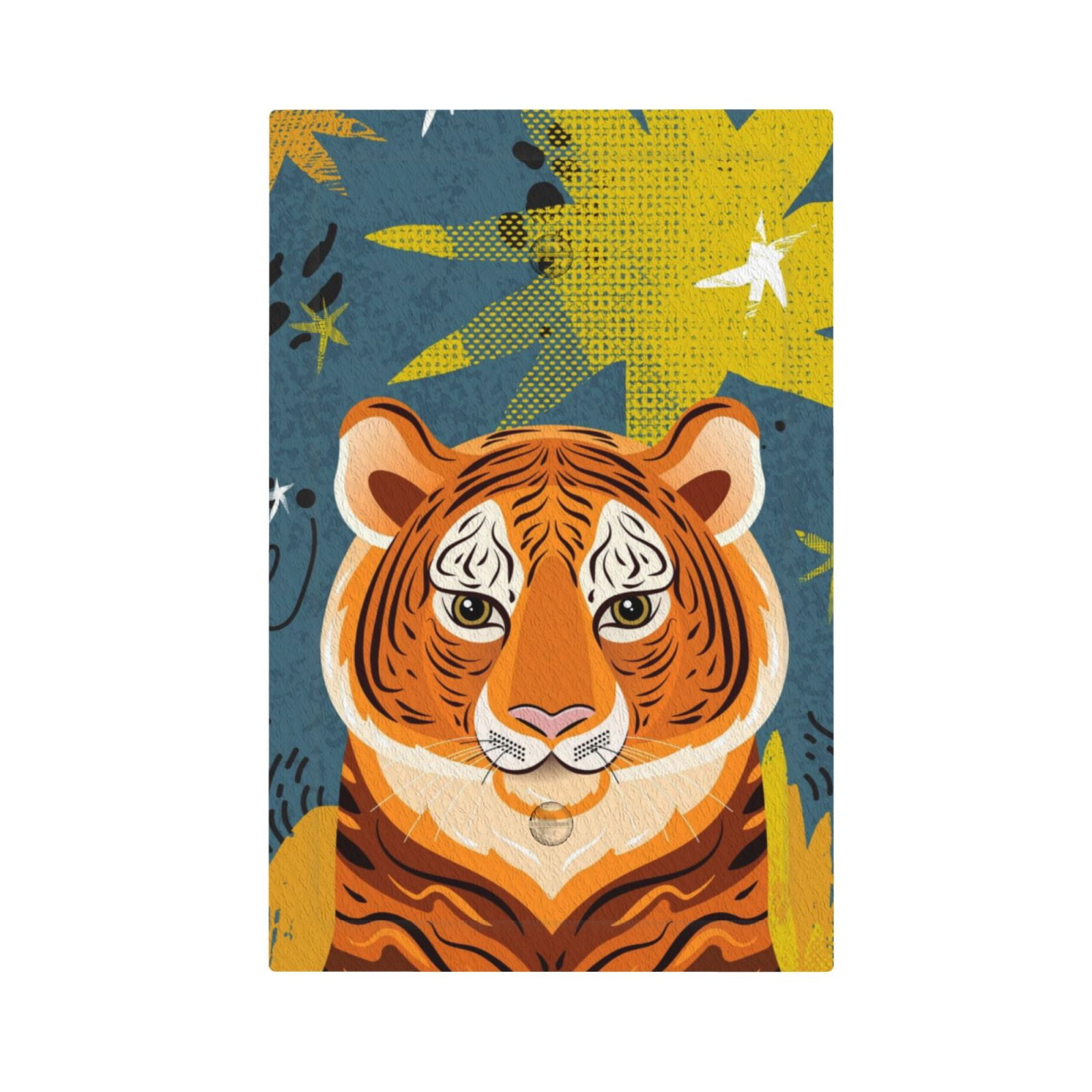 ZICANCN Outlet Covers Wall Plate, Shiny Cute Tiger Light Switch Cover ...