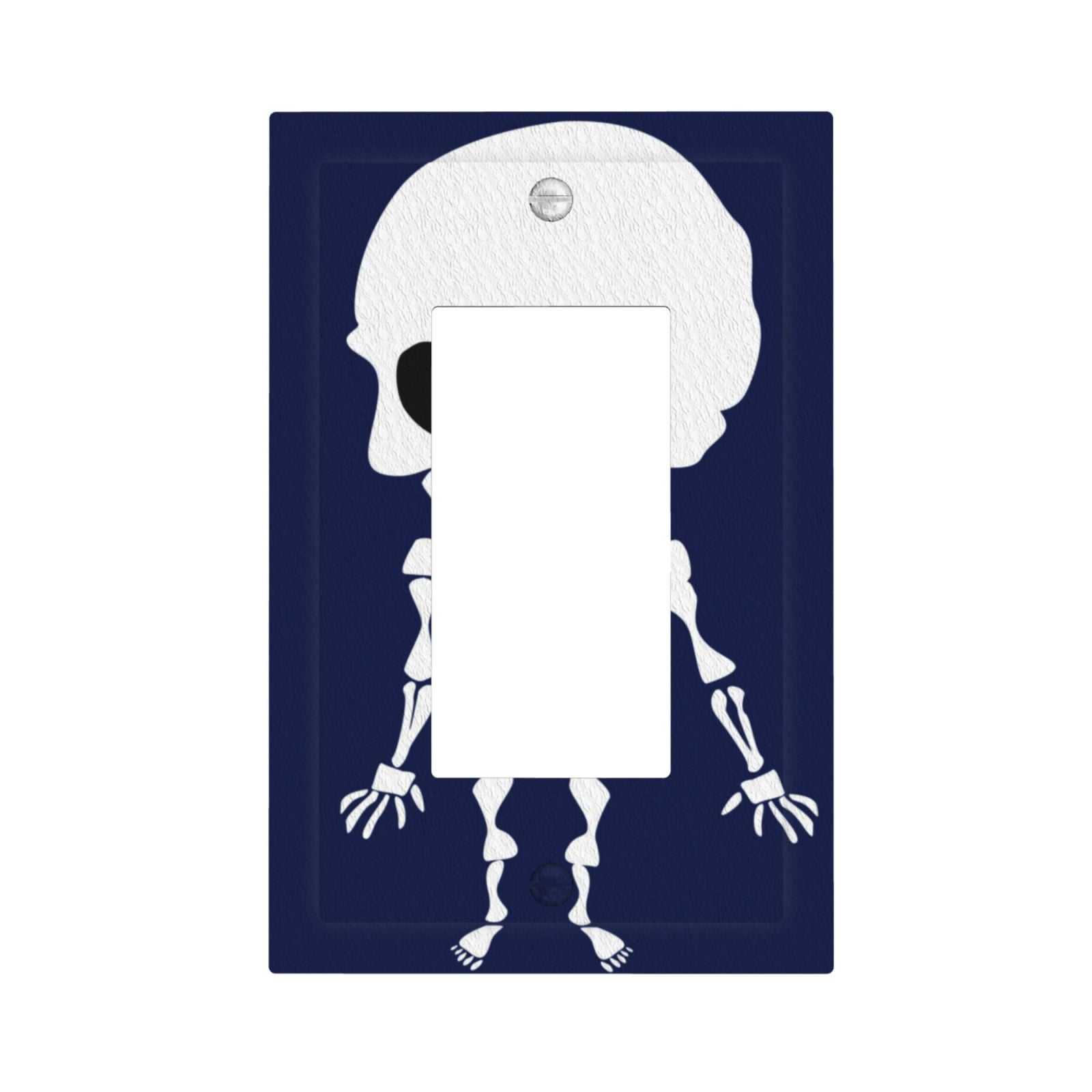 ZICANCN Outlet Covers Wall Plate, Skeleton Scary Skull Light Switch ...