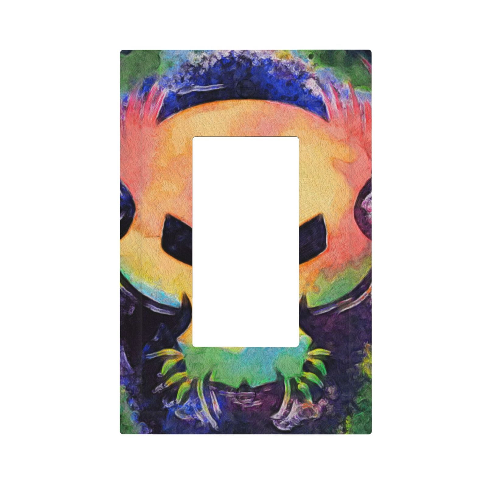 ZICANCN Outlet Covers Wall Plate, Skull Painting Scary Light Switch ...