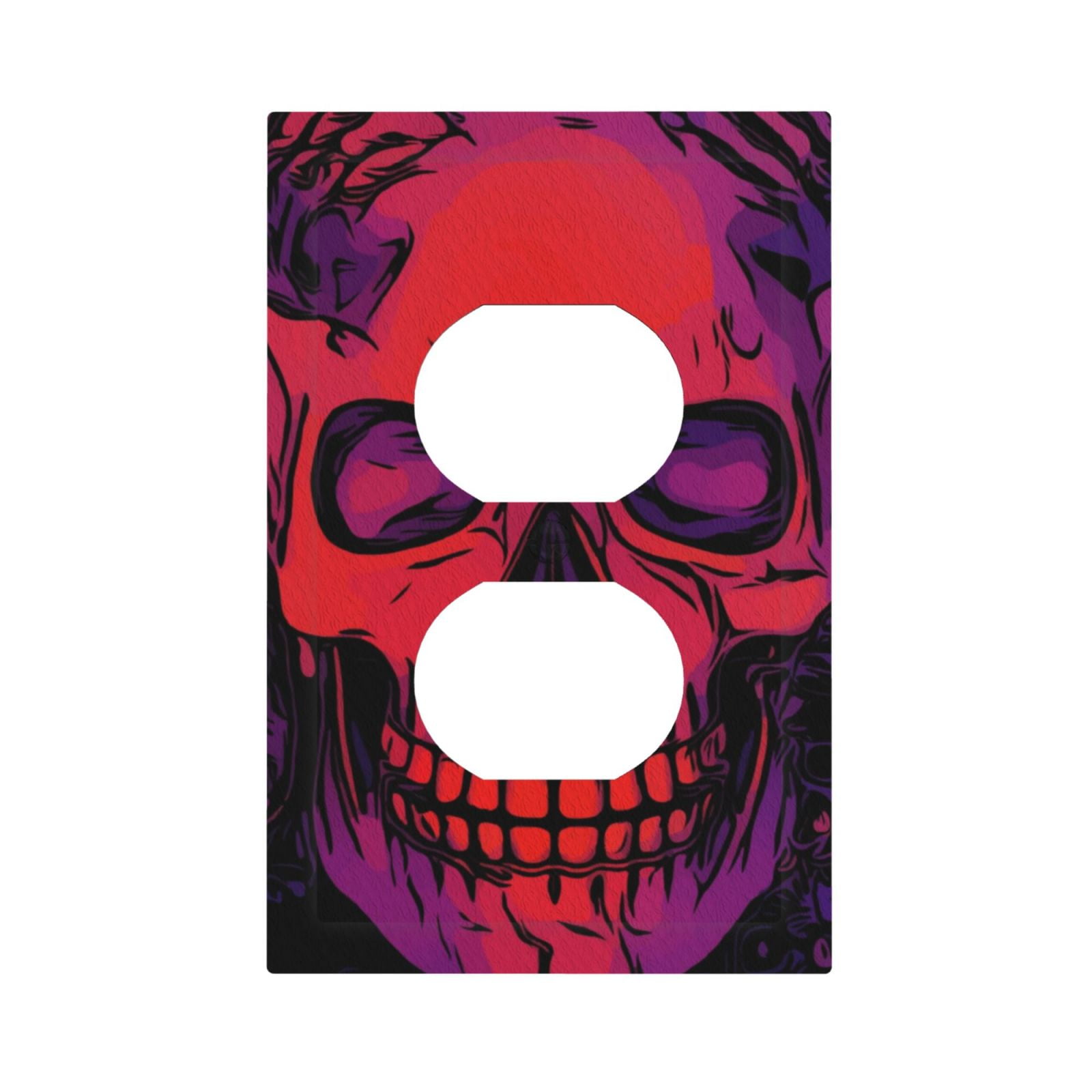 ZICANCN Outlet Covers Wall Plate, Skull Purple Death Goth Light Switch ...