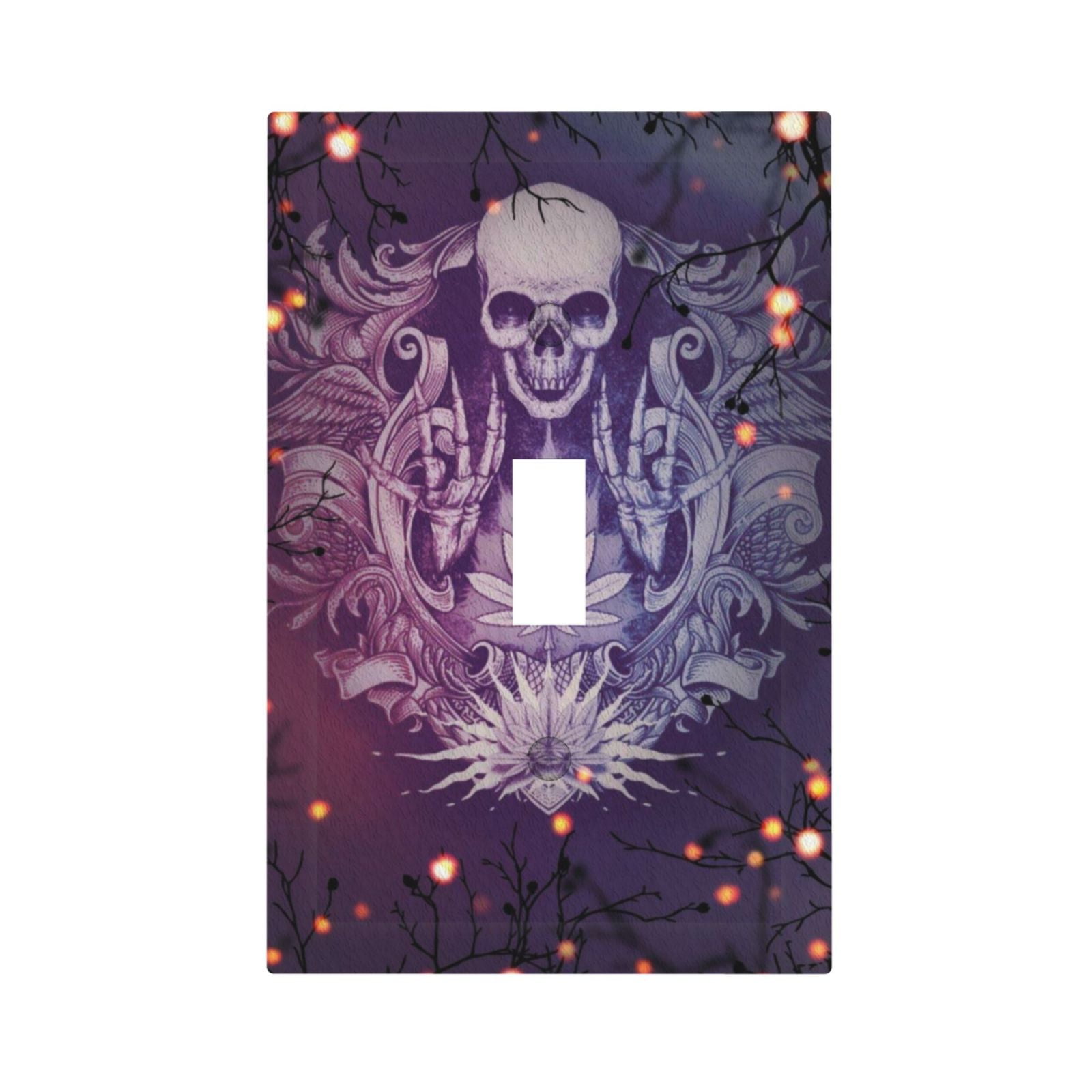 ZICANCN Outlet Covers Wall Plate, Skull Skeleton Gothic Light Switch ...