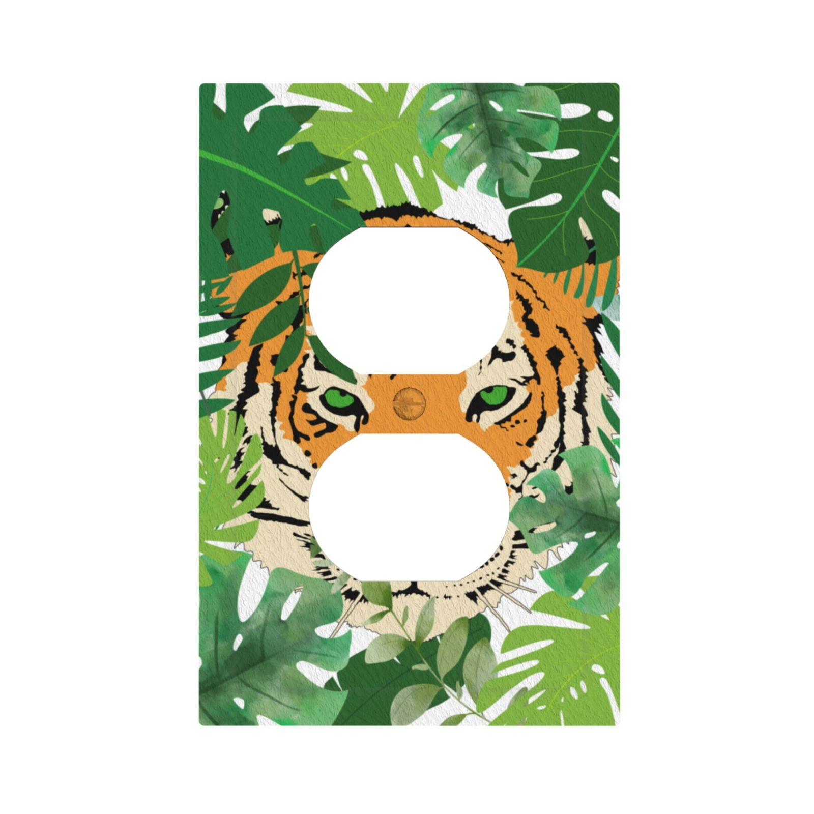 ZICANCN Outlet Covers Wall Plate, Tiger Wildlife Animal Light Switch ...