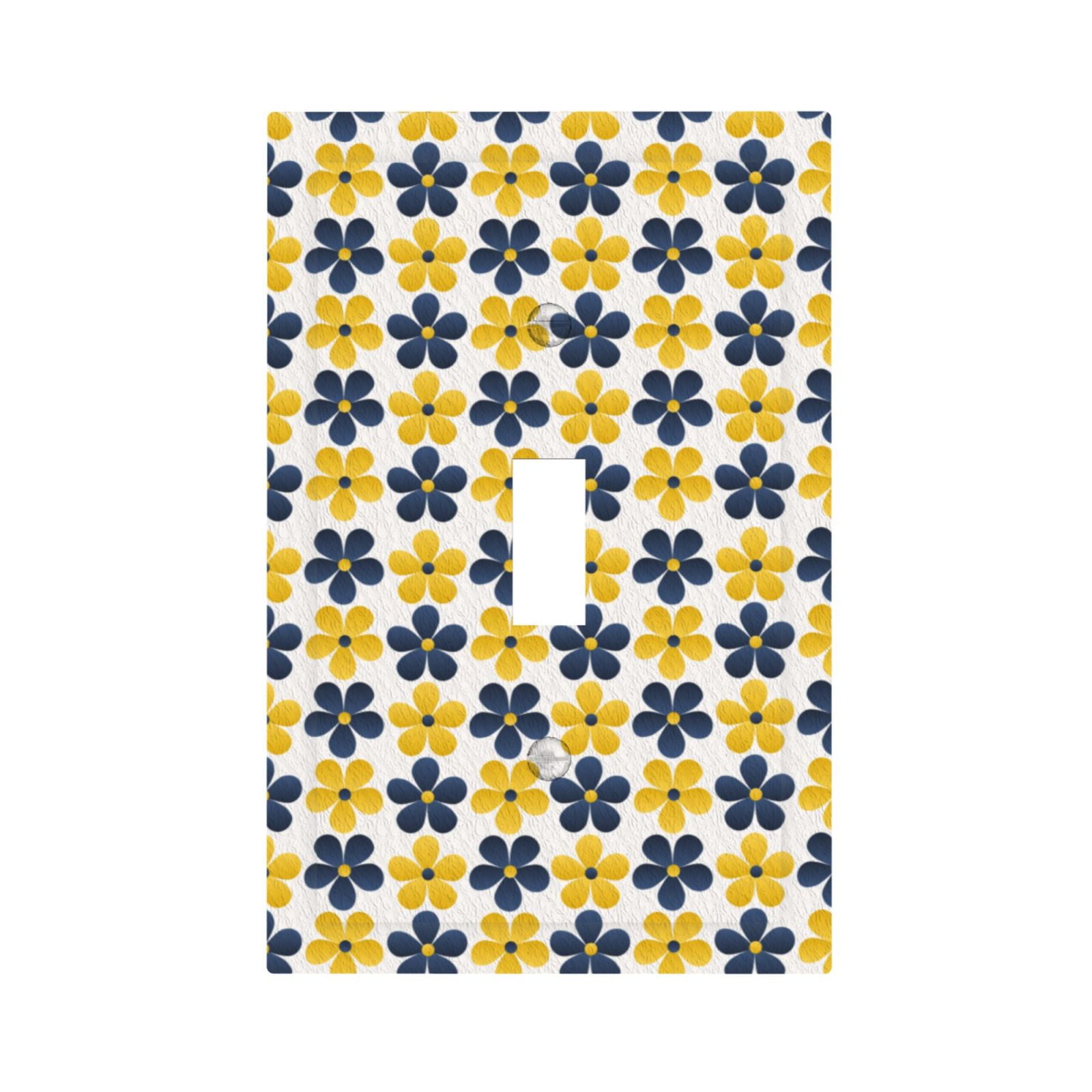 ZICANCN Outlet Covers Wall Plate, Yellow Floral Texture Background ...