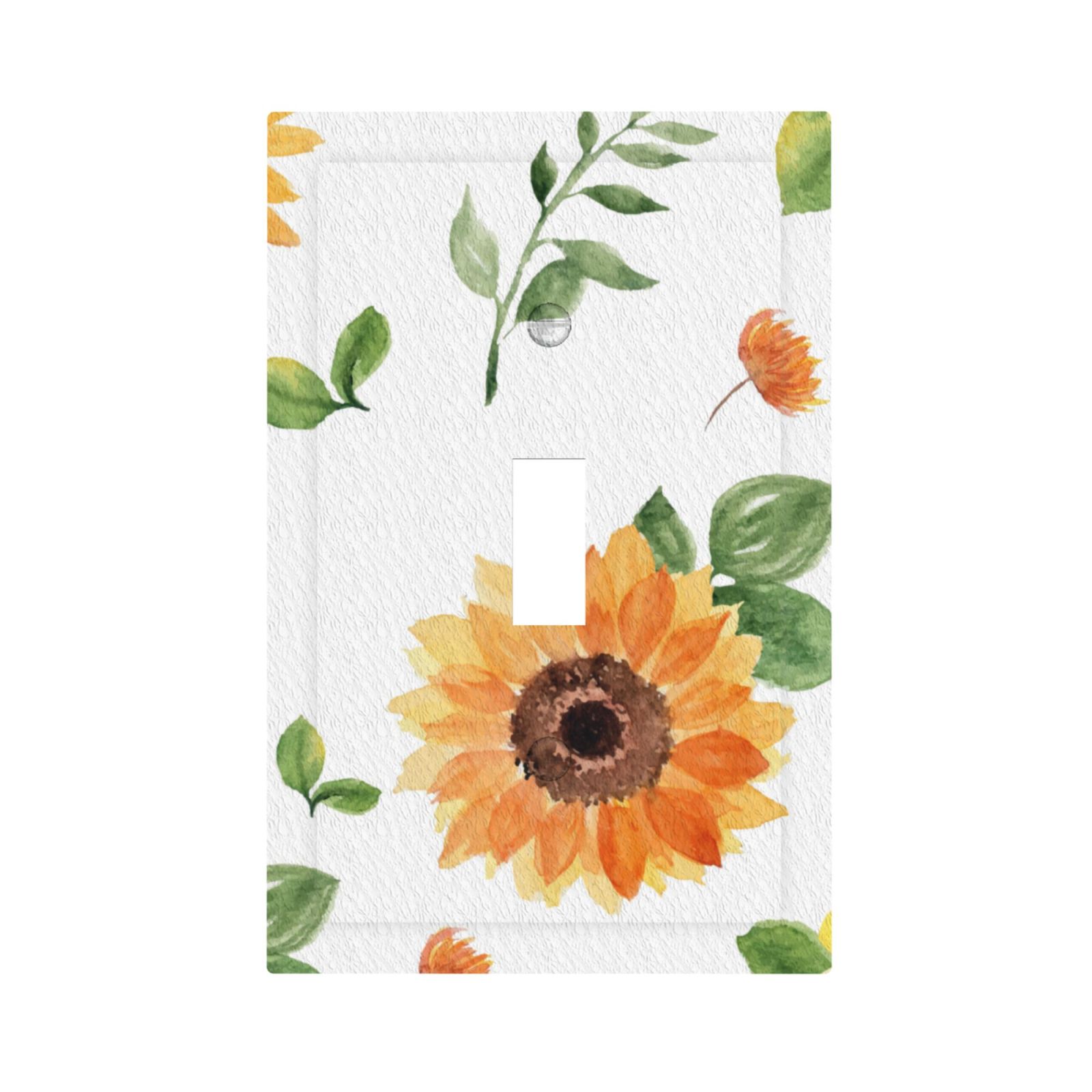ZICANCN Outlet Covers Wall Plate, Yellow Sunflower Flower Light Switch ...