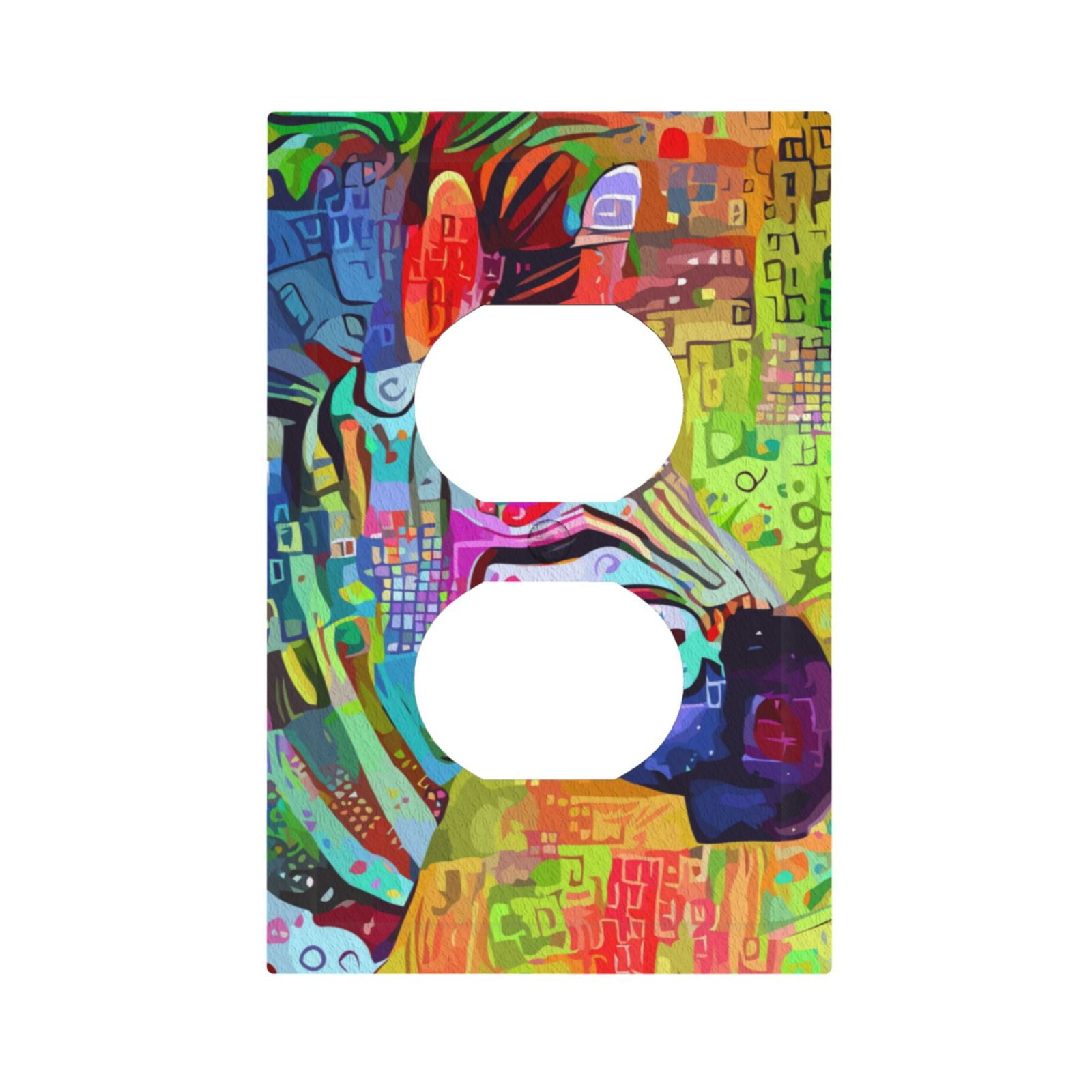 ZICANCN Outlet Covers Wall Plate, Zebra Animal Impressionism Light ...