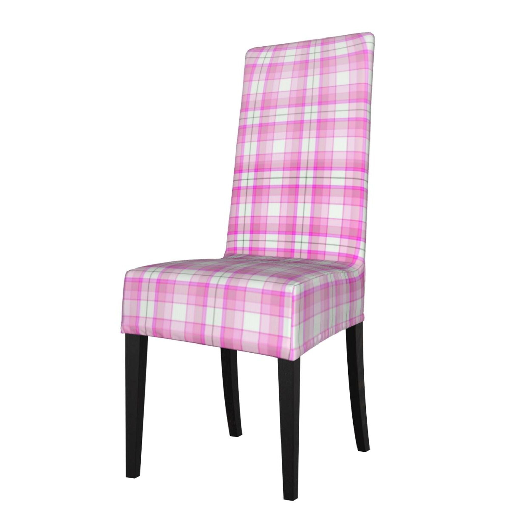 ZICANCN Plaid Pink Design Chair Protectors Seat Covers , Dining Chair ...