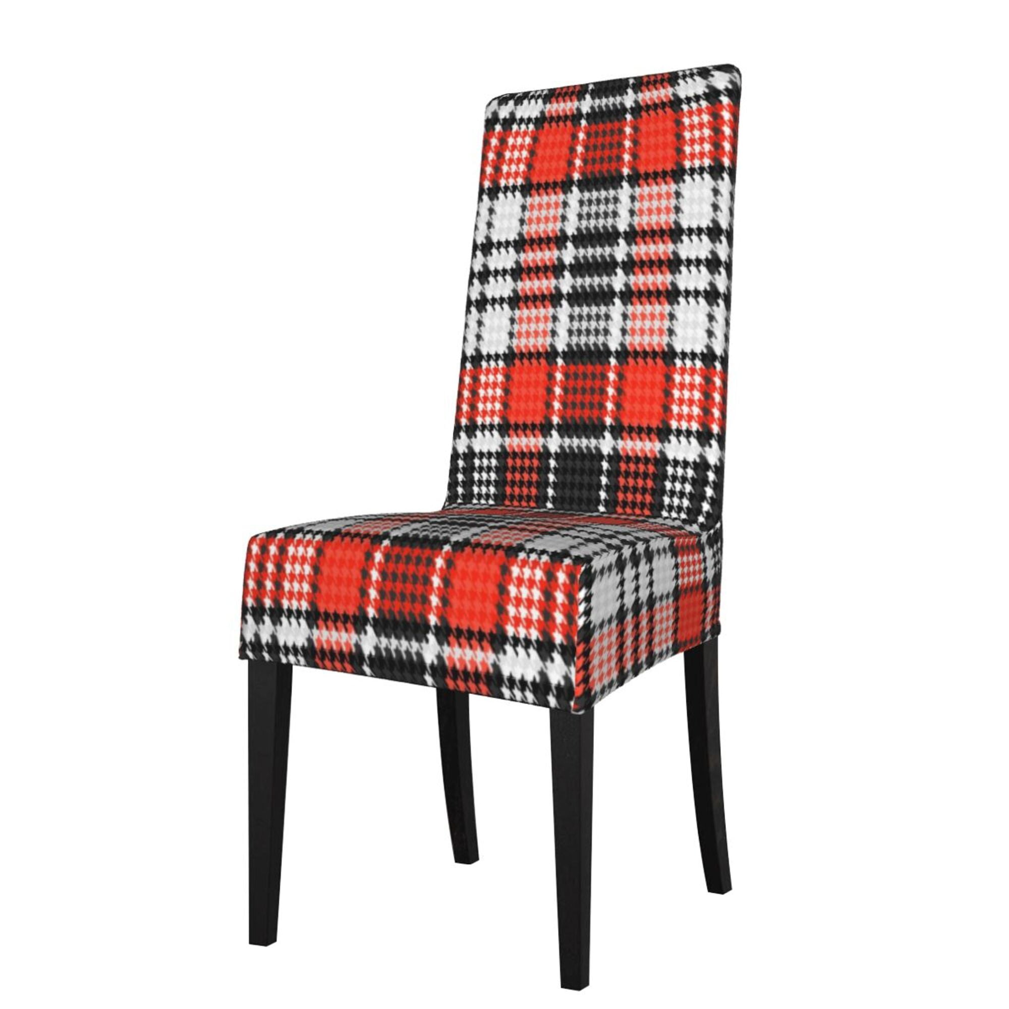 ZICANCN Red Black Modren Stripe Plaid Chair Protectors Seat Covers ...