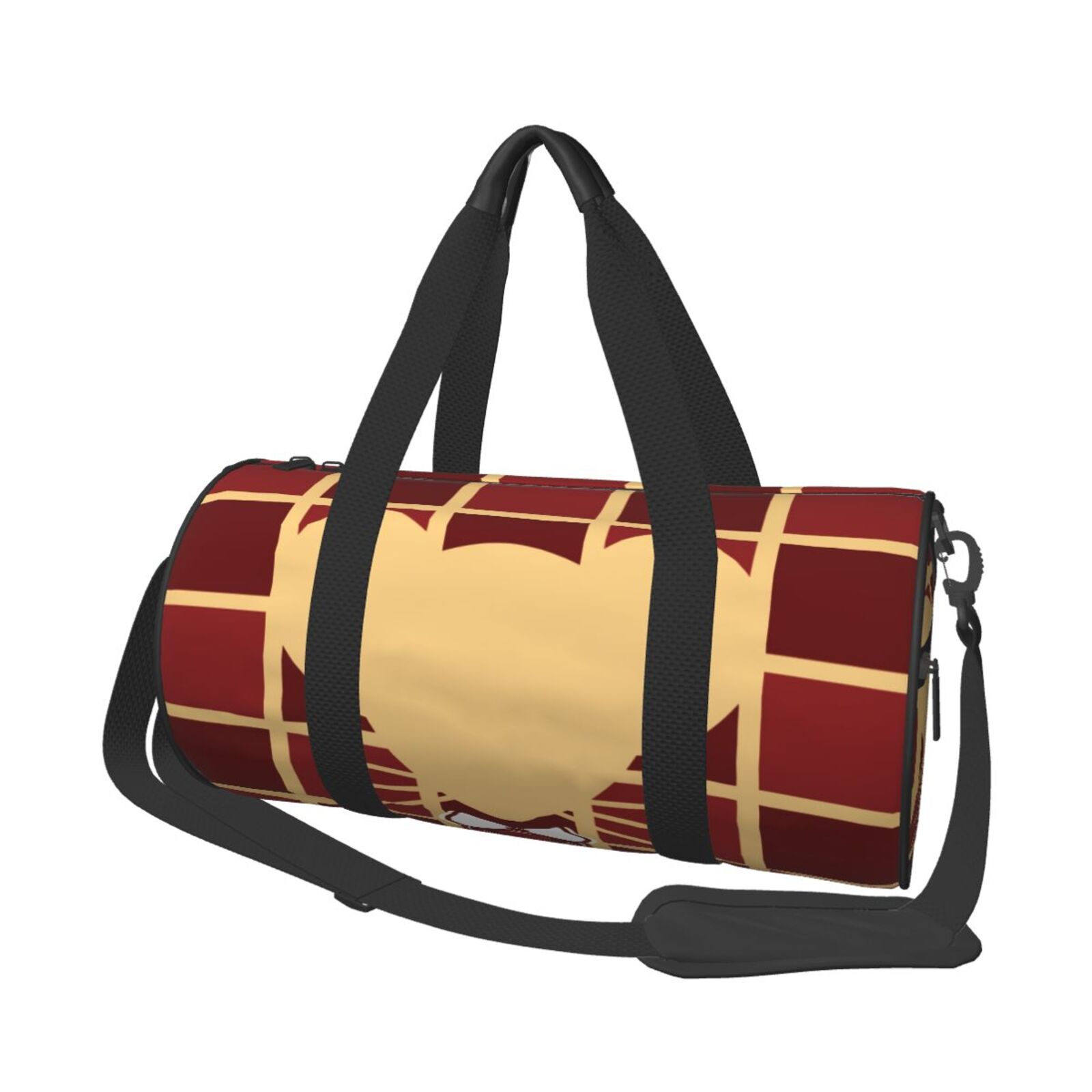 ZICANCN Red Checkered Mouse Silhouette Unisex Large Duffle Bag for ...