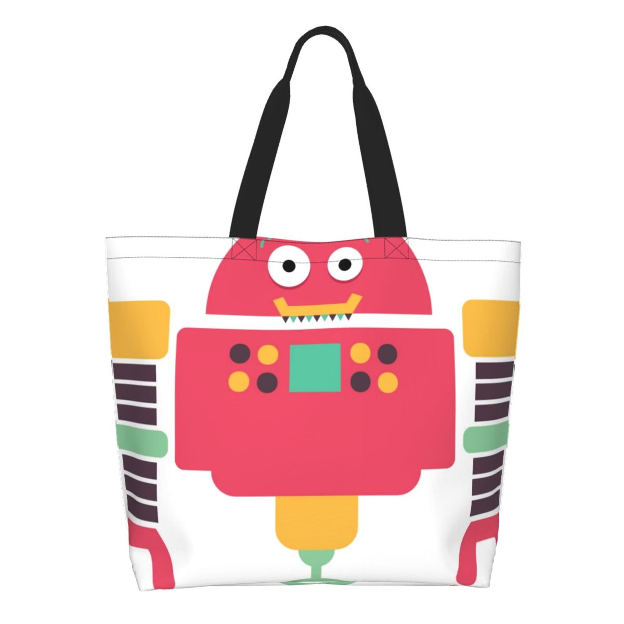 ZICANCN Robot Robotic Technology Tote Bag, Grocery Bags Reusable ...