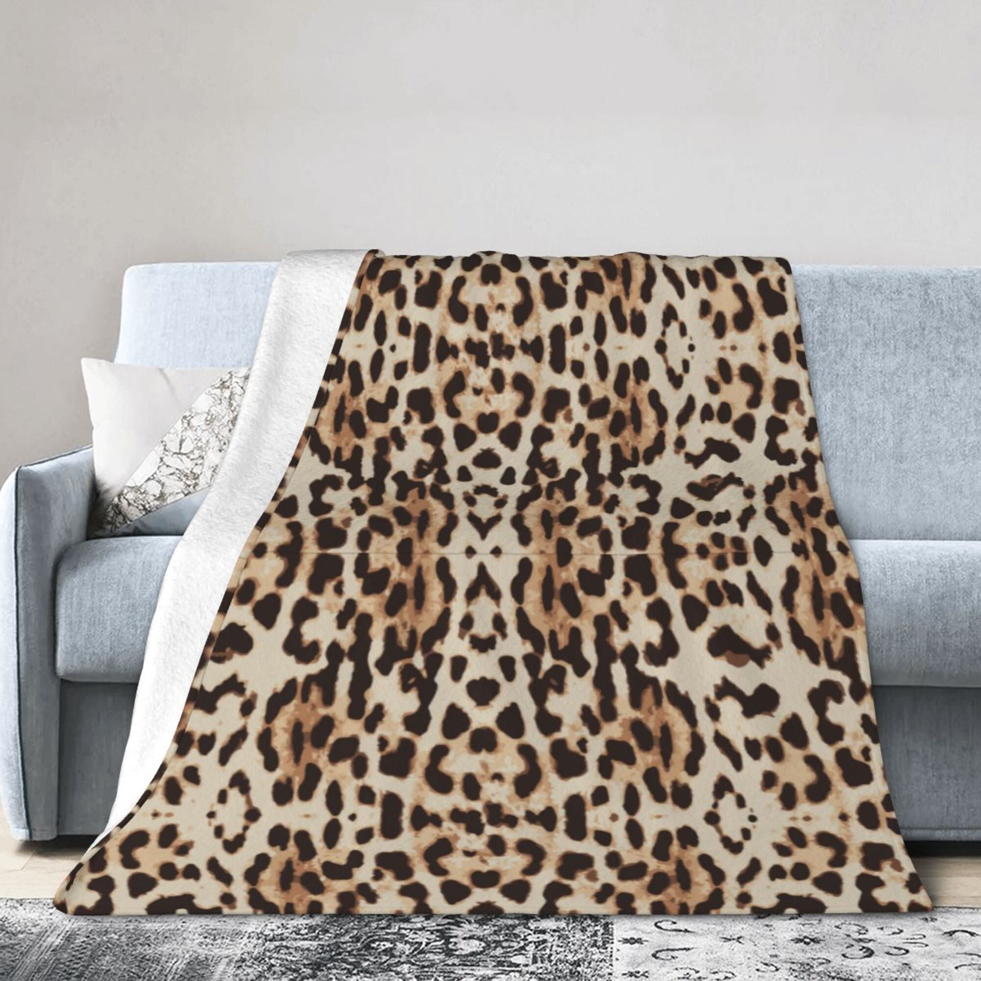 ZICANCN Throw Blanket Funky Leopard Print , Couch Ultra Soft Micro ...