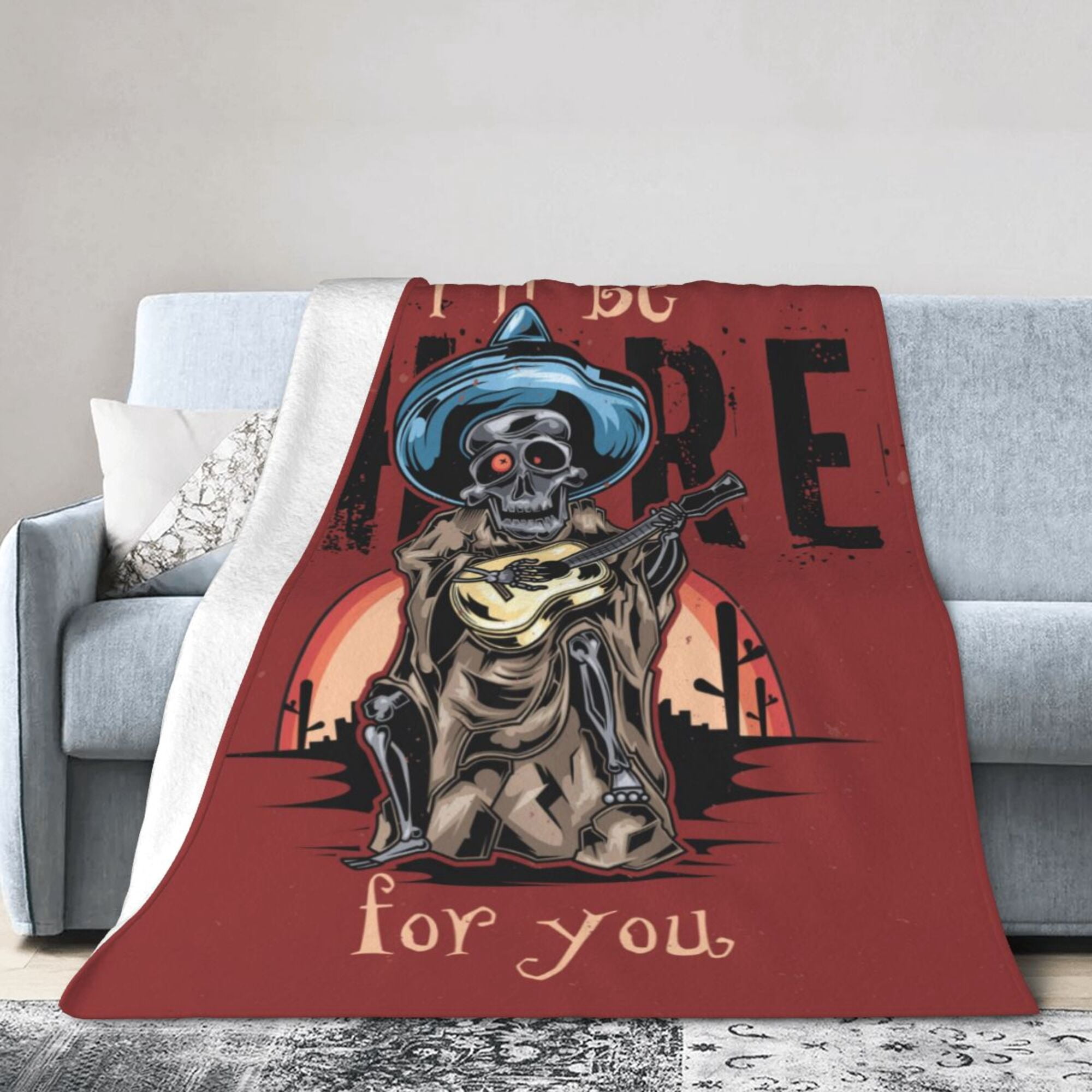 ZICANCN Throw Blanket Mexican Skull Bones Dead , Couch Ultra Soft Micro ...