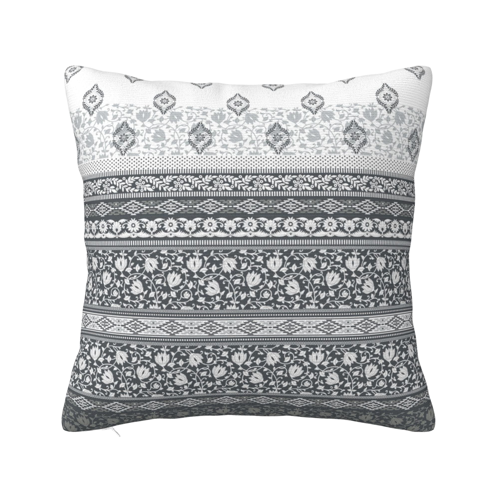 ZICANCN Vintage Ethnic Gray Aztec Throw Pillow Covers, Bed Couch Sofa ...