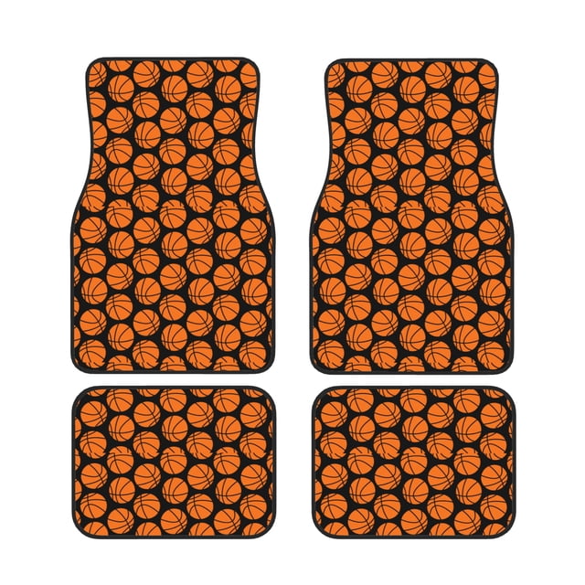 ZICANCN Waterproof Car Floor Mats Full Set, Basketball Background ...