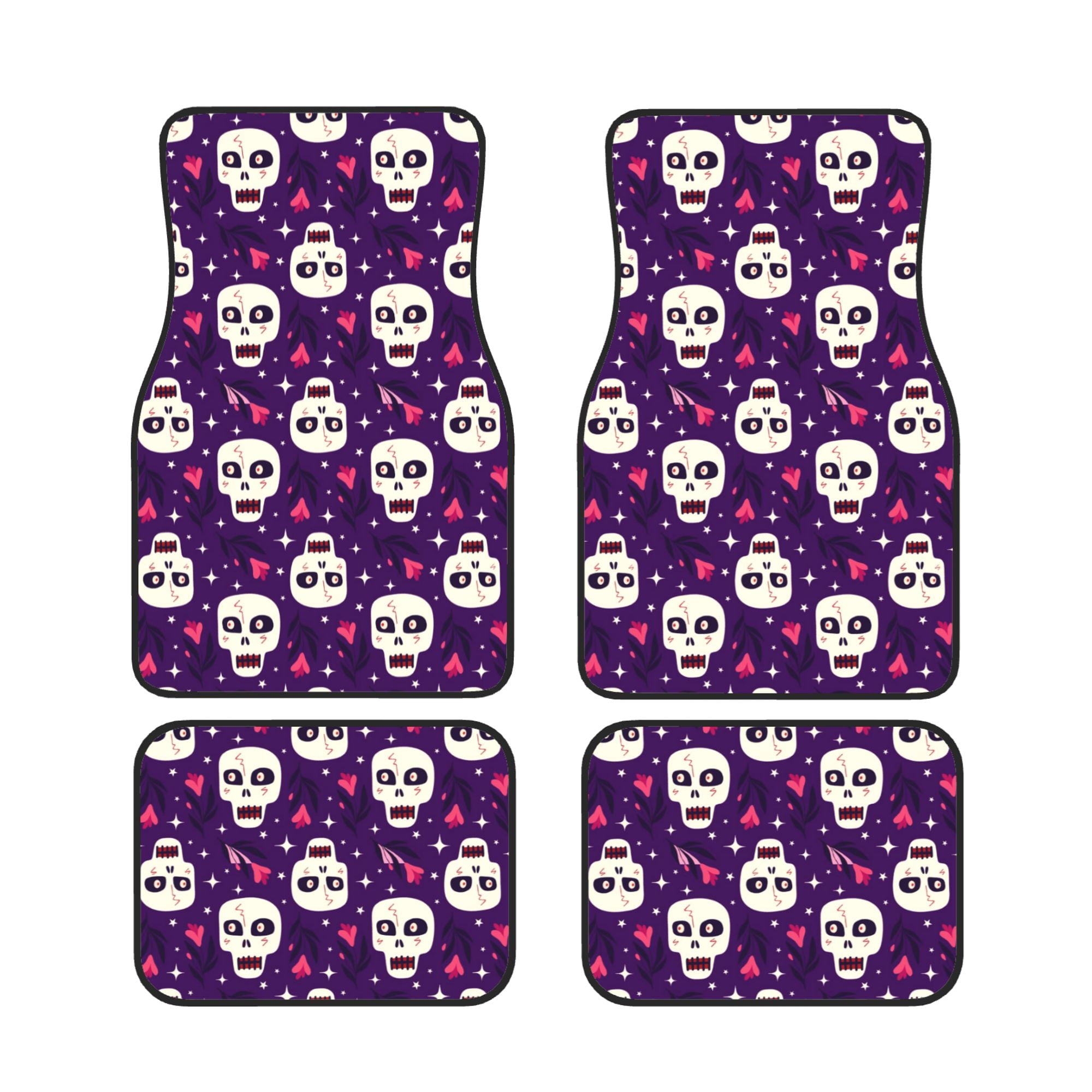 ZICANCN Waterproof Car Floor Mats Full Set, Catrina Muertos Spooky ...