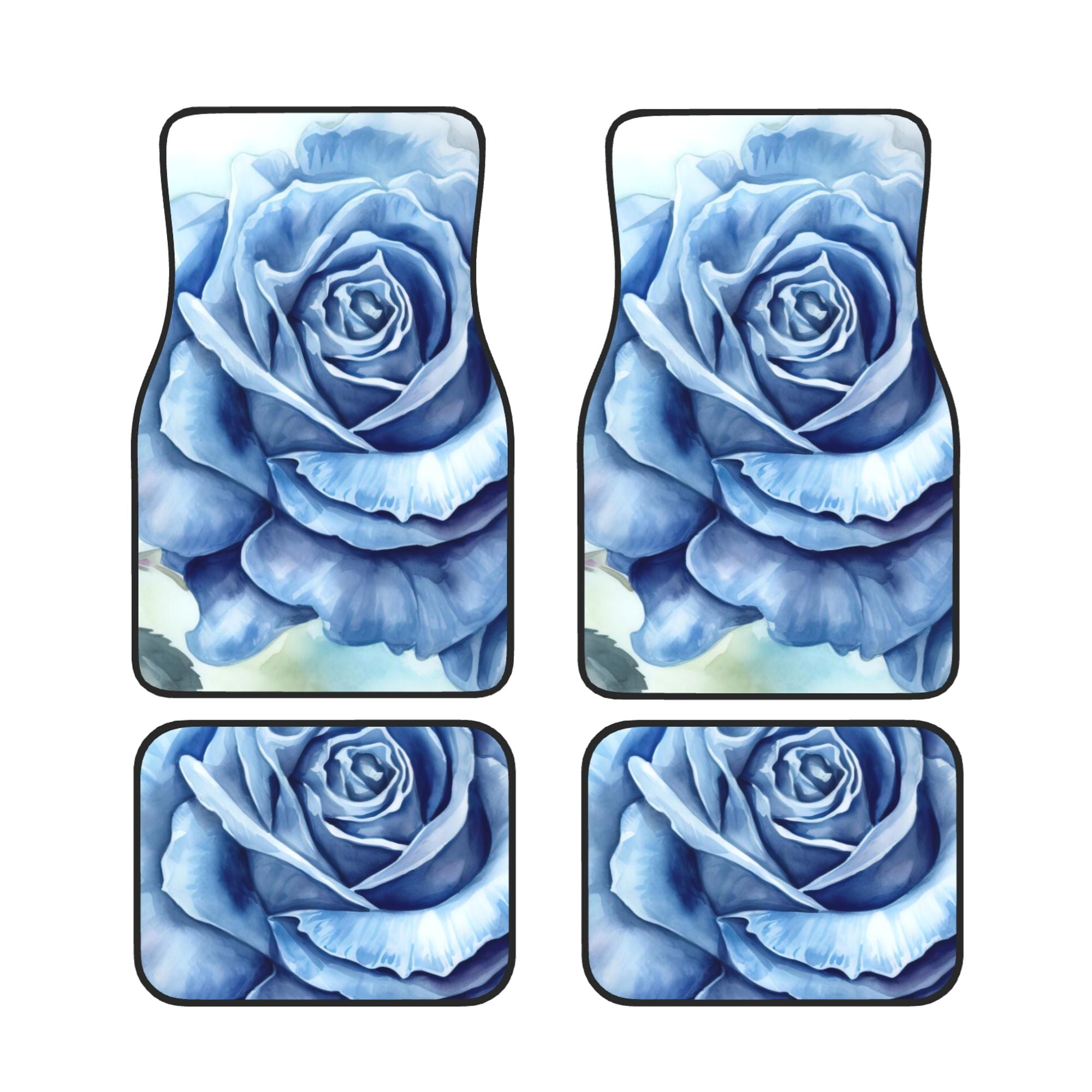 ZICANCN Waterproof Car Floor Mats Full Set, Rose Flower Petals ...