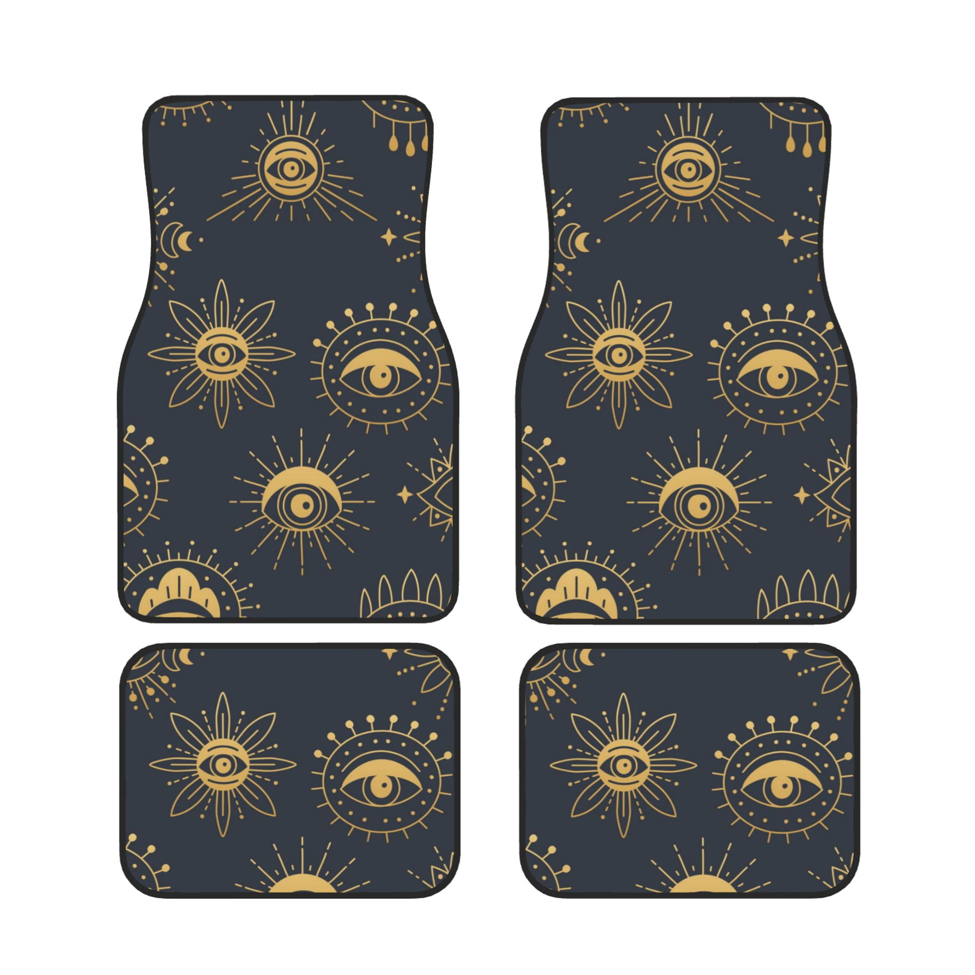 ZICANCN Waterproof Car Floor Mats Full Set, Talisman Eye Doodle ...