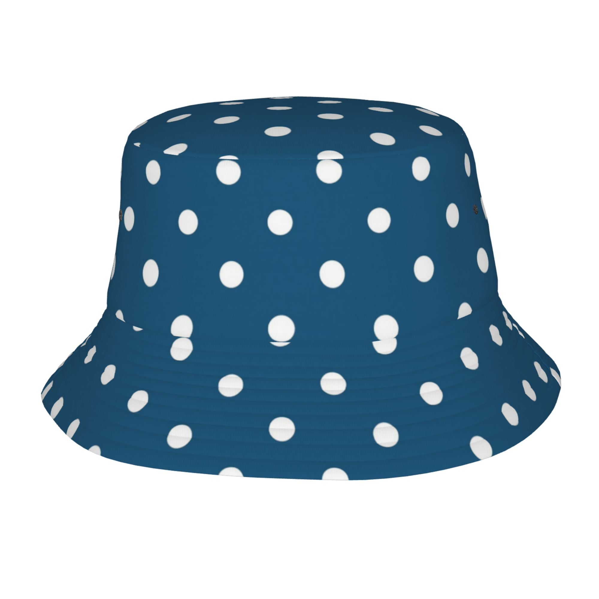 ZICANCN White Dots Blue Background Bucket Hat , Unisex Print Double ...