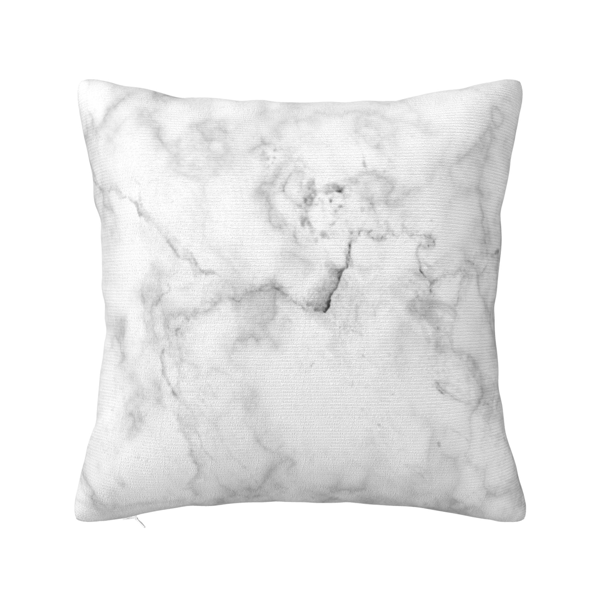 ZICANCN White Marble Texture Decorative Throw Pillow Covers, Bed Couch ...
