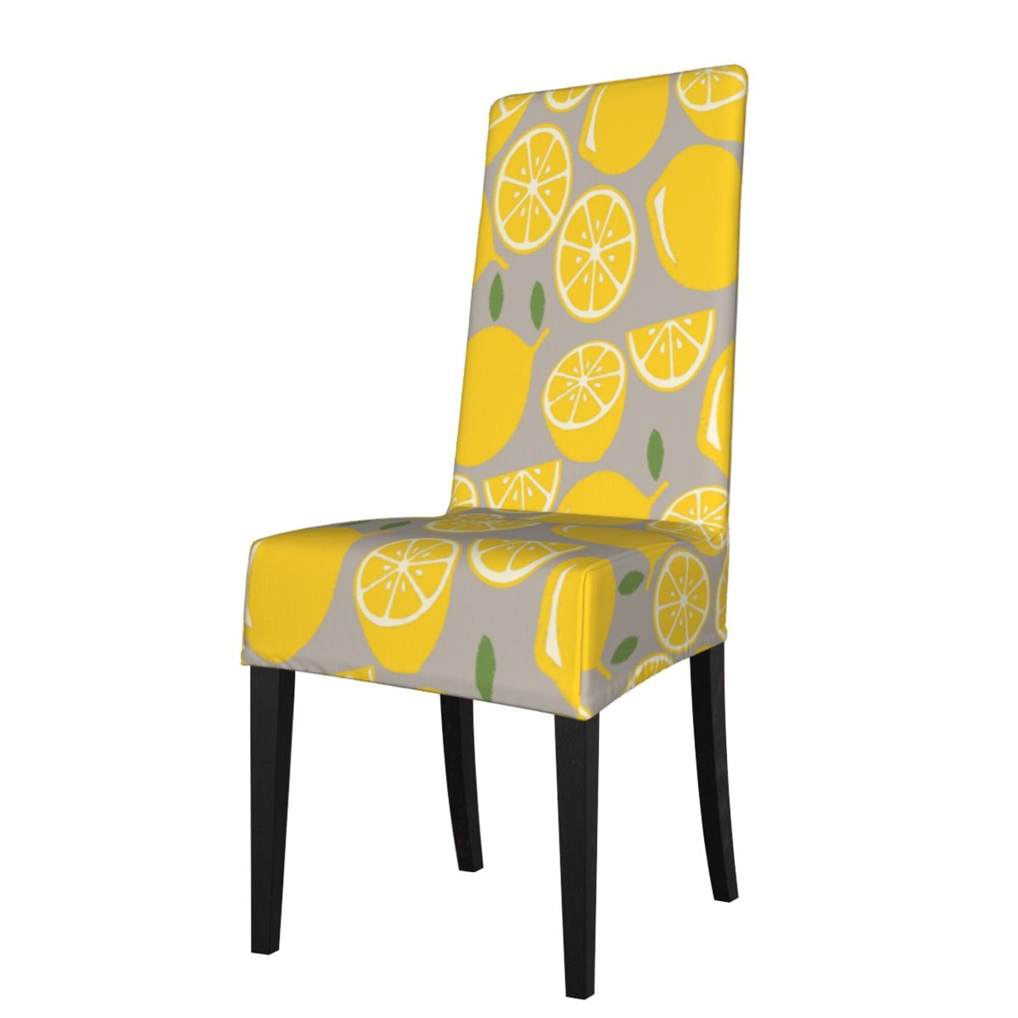 ZICANCN Yellow Lemon Fruit Chair Protectors Seat Covers , Dining Chair ...