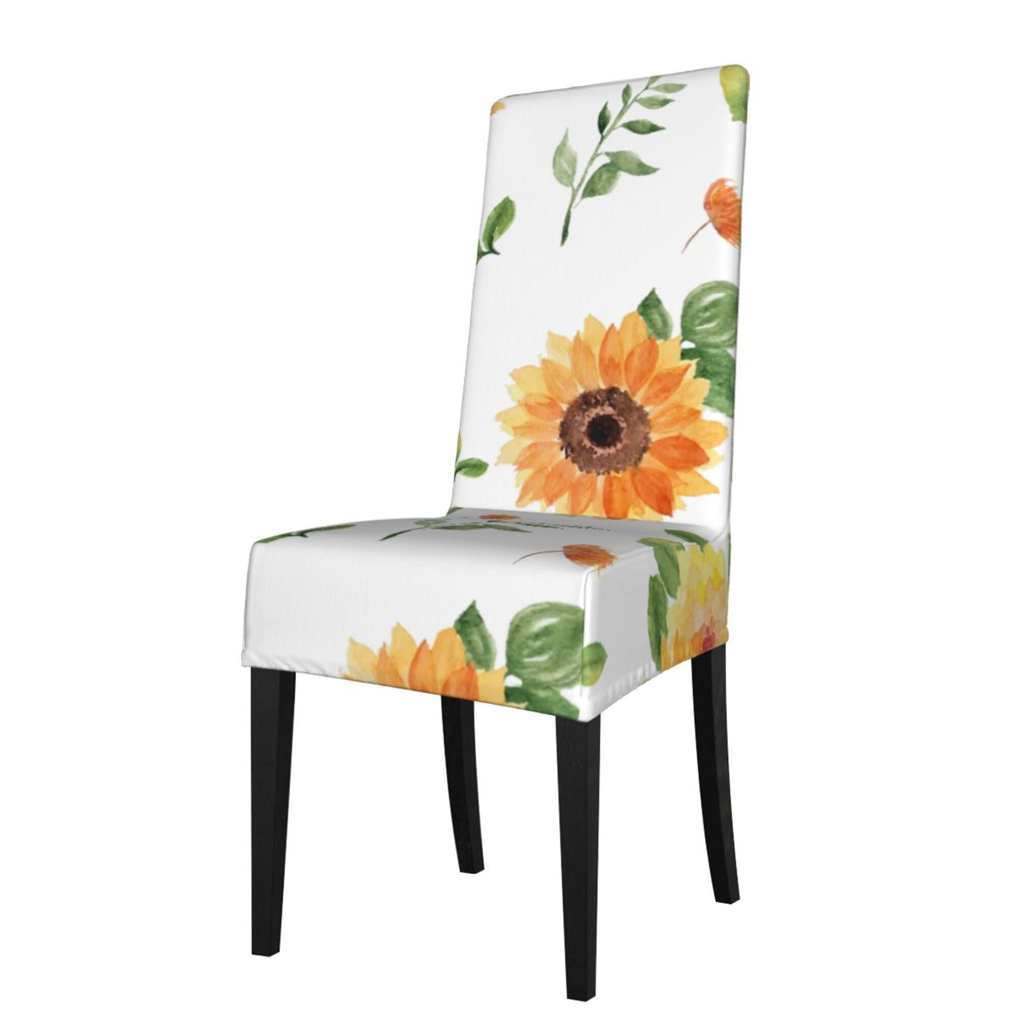 ZICANCN Yellow Sunflower Flower Chair Protectors Seat Covers , Dining ...
