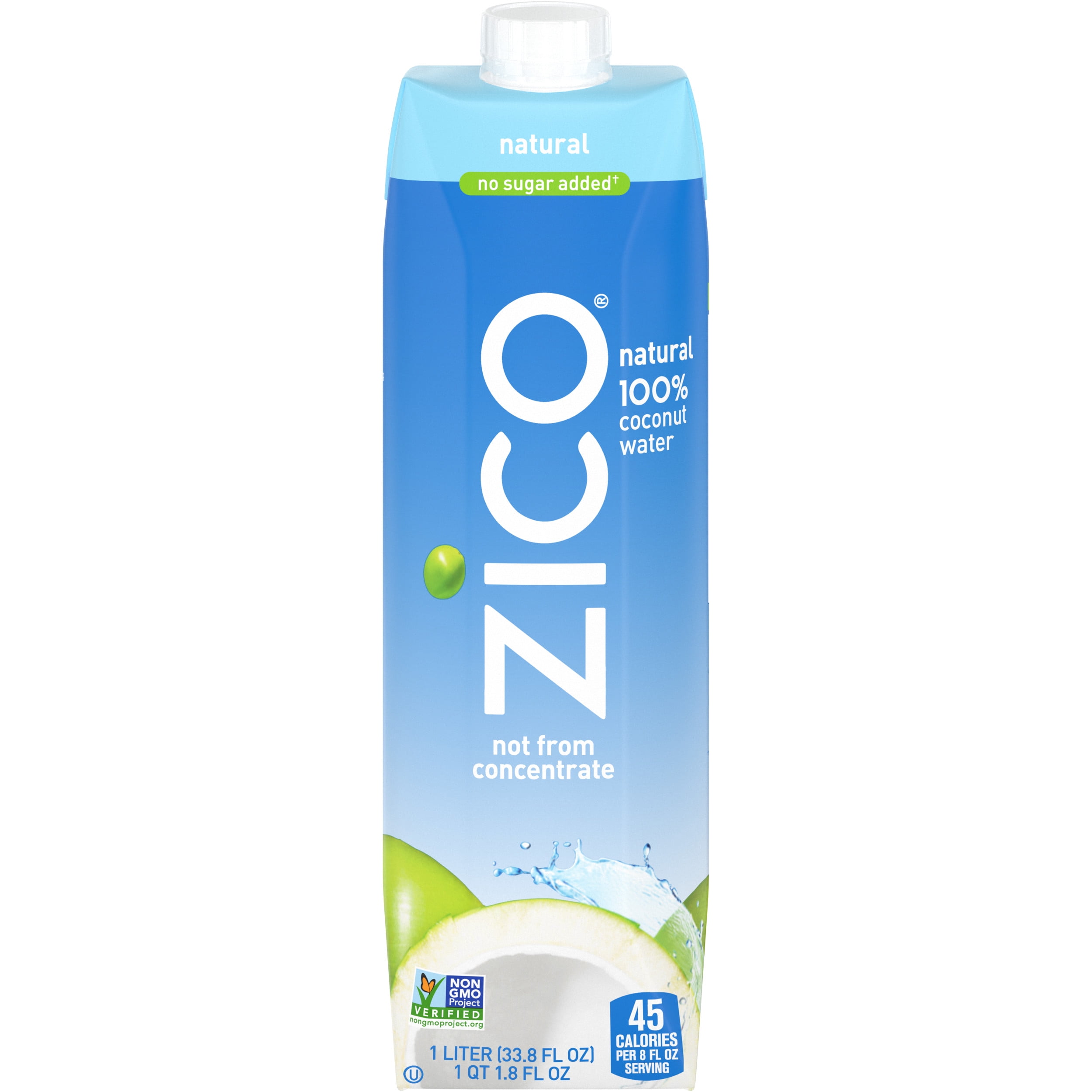 Zico Premium 100% Coconut Water, Nutritious, Hydrating, Gluten-Free, No ...