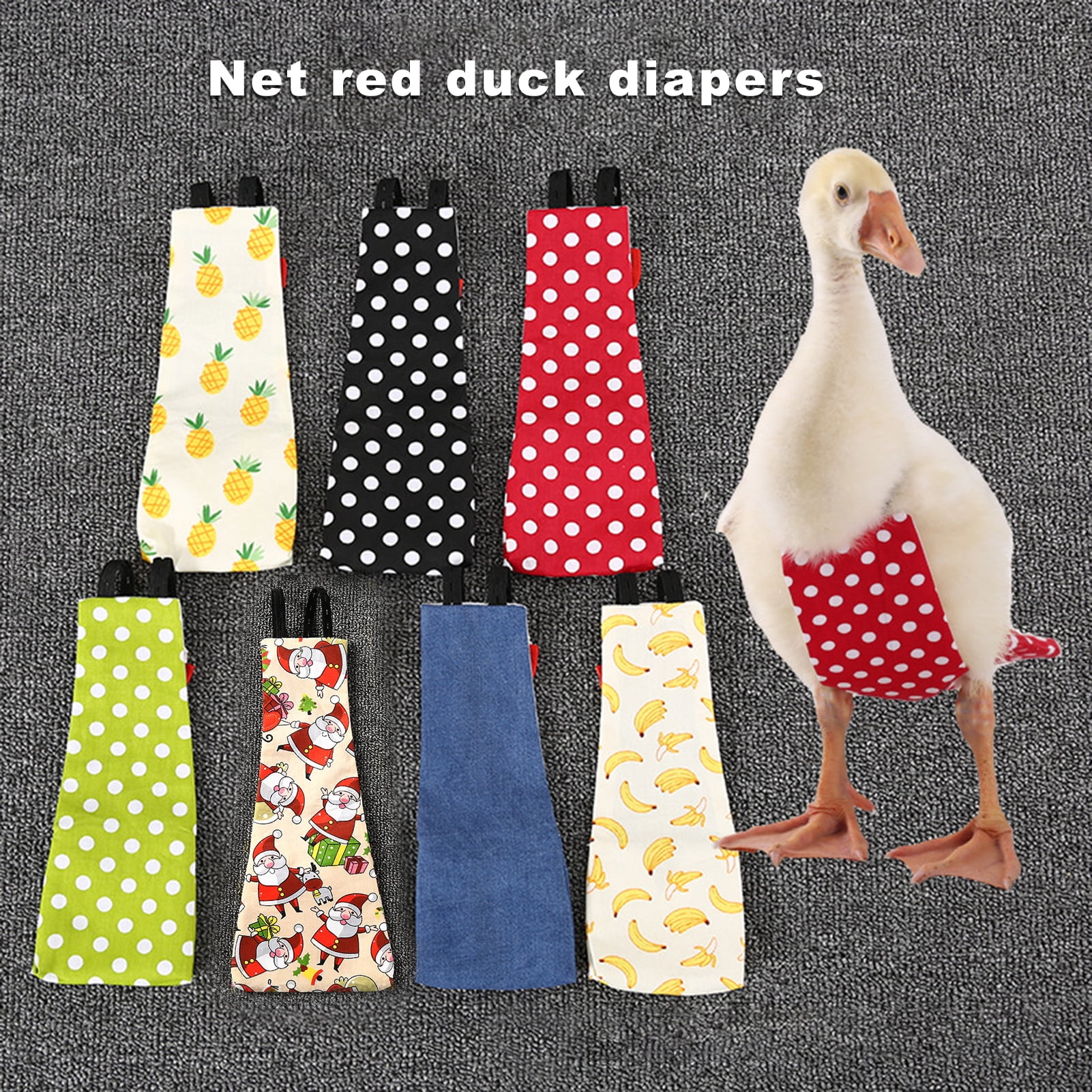 ZIG Goose Diaper Lovely Adjustable Linkhole Fabric Bow Knot Goose Duck ...