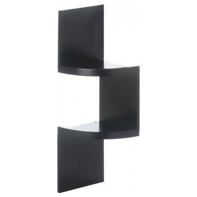 2-Tier Black Corner Shelf - Walmart.com