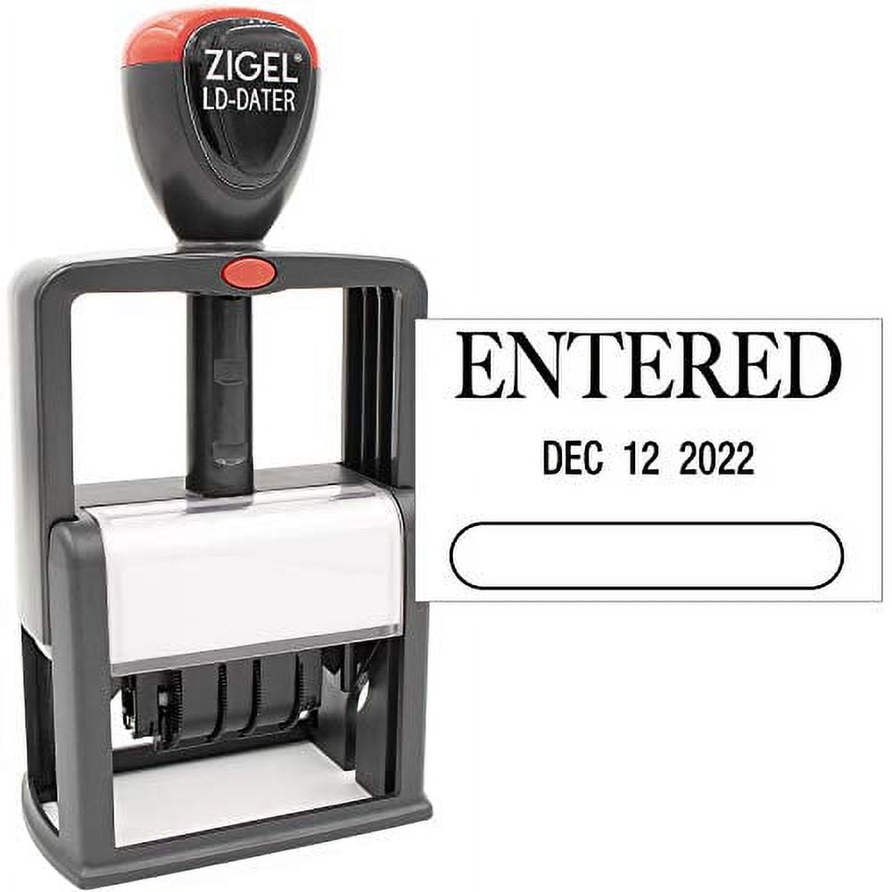 ZIGEL Heavy Duty Style Self Inking Date Stamp with E-MAILED - Style A ...