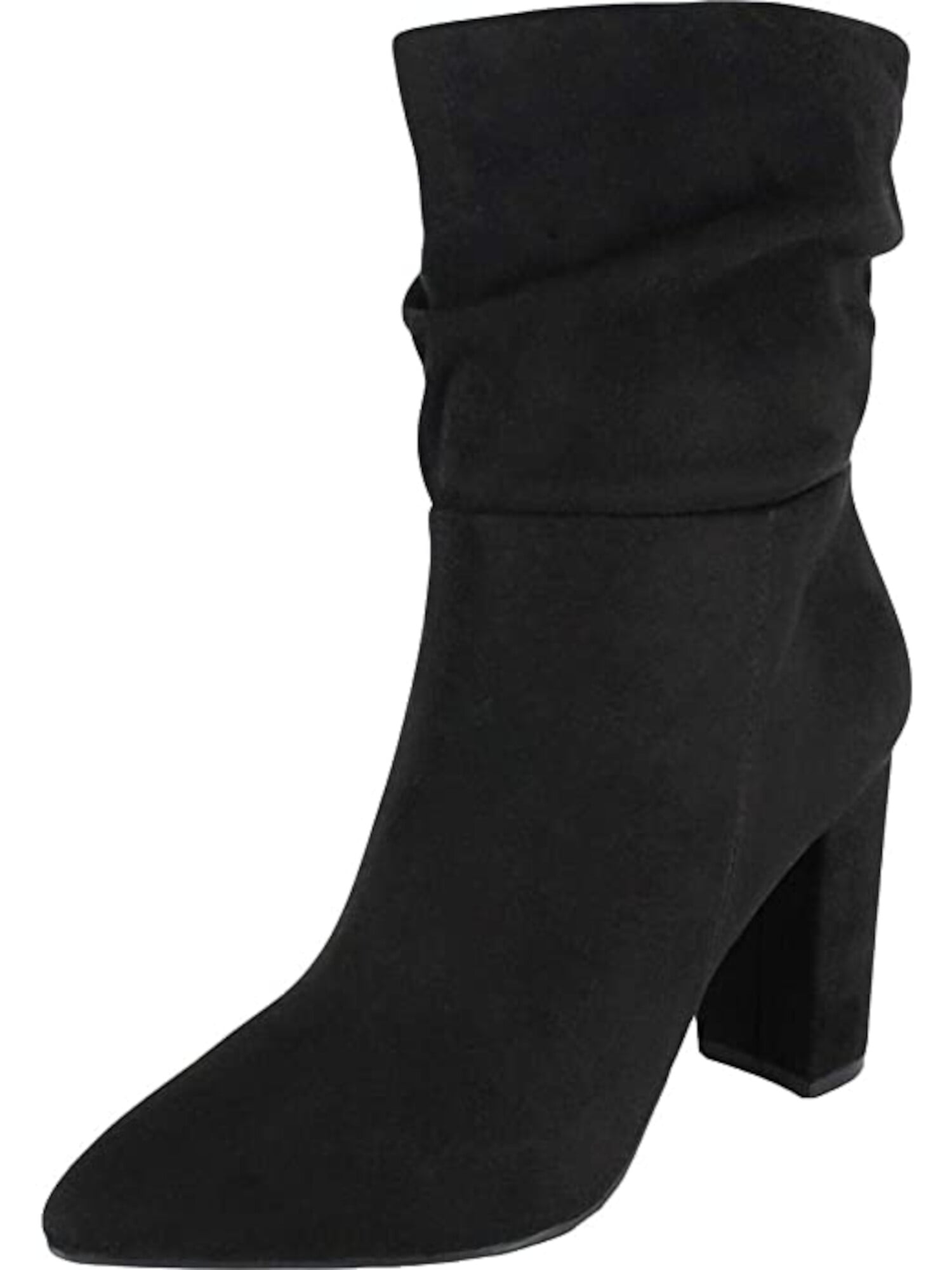 ZIGI SOHO Womens Black Cushioned Saray Pointed Toe Block Heel Slip On ...