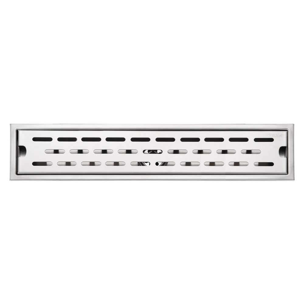 ZIHUI 24-Inch Linear Shower Drain with Tile Insert Grate, Professional ...