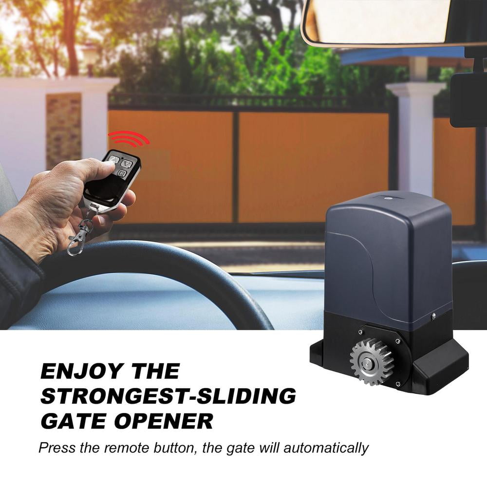 ZIHUI 5700 lb Automatic Gate Opener Sliding Gate Motor Gate Opener Kit ...