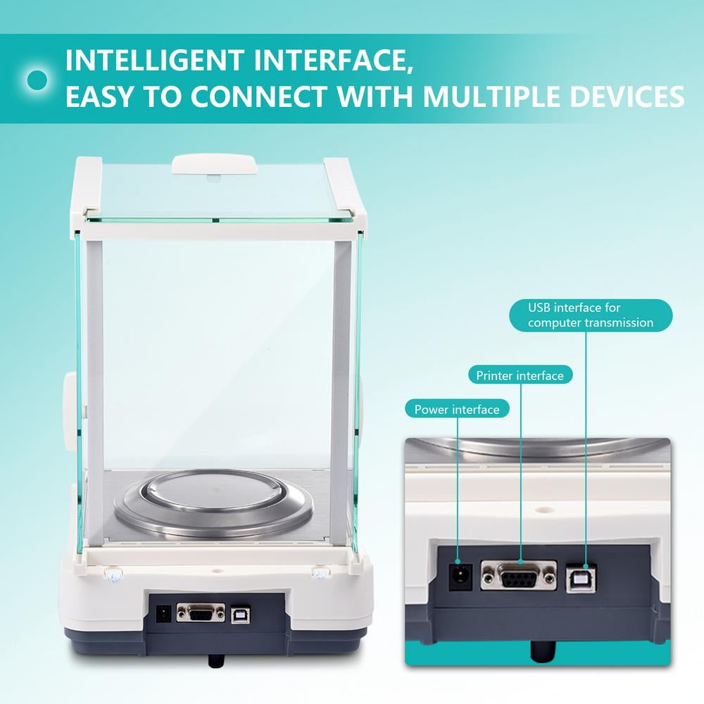 ZIHUI Analytical Balance Digital Balance Jewelry Scale 0.1mgx120g Lcd ...